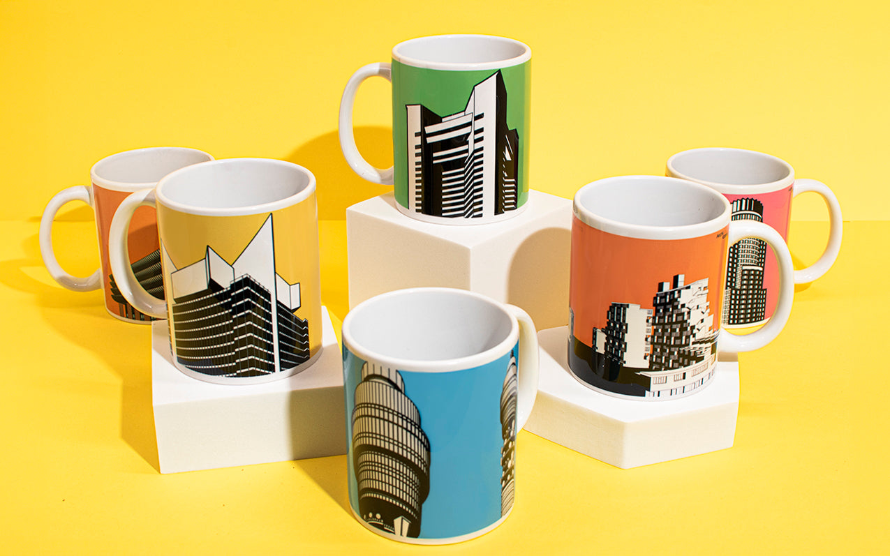 Architecture Illustration Mugs