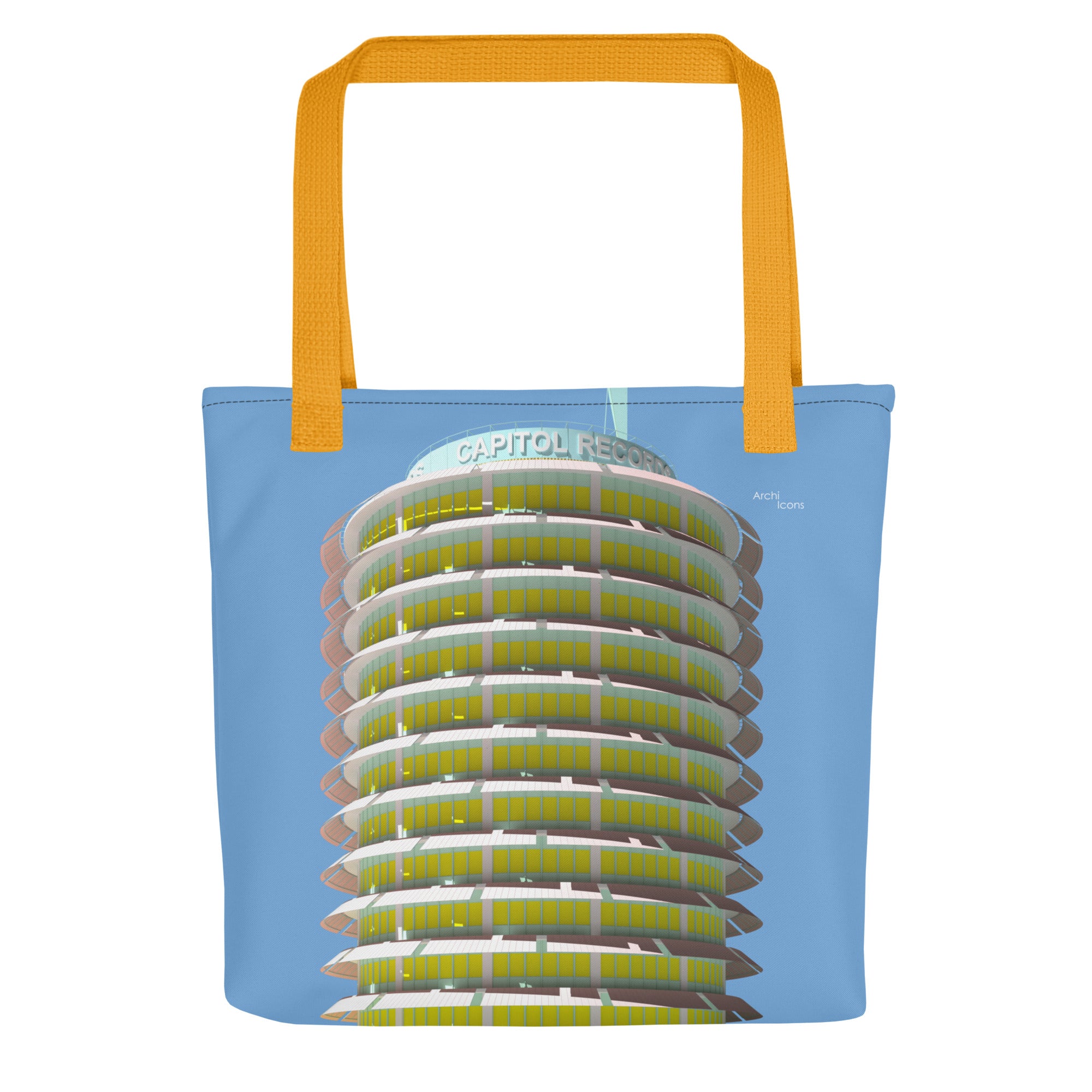 Capitol Records Building Tote Bags