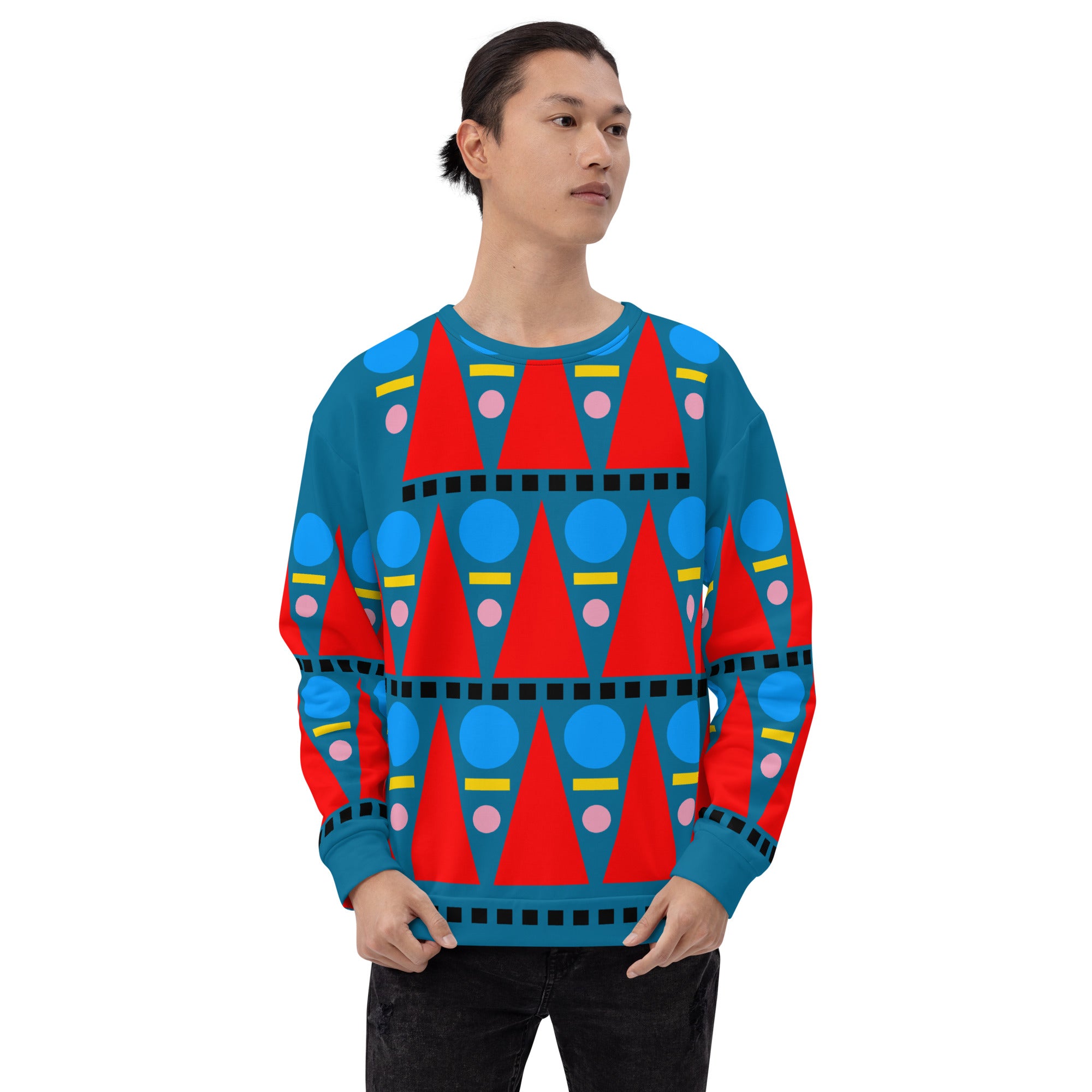 Bakerloo Boogie Woogie Teal Unisex Recycled Sweatshirt