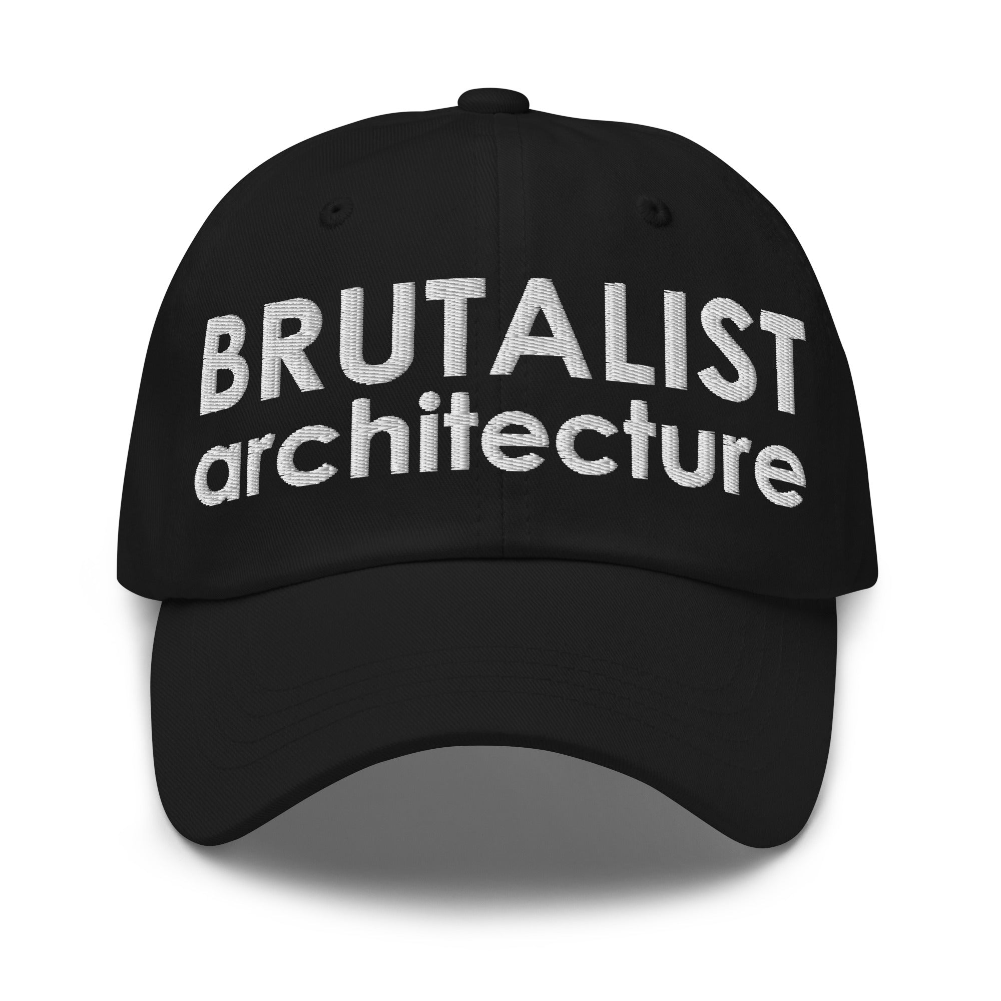 Brutalist Architecture Embroidered Baseball Dad Hat Caps | Concrete ...