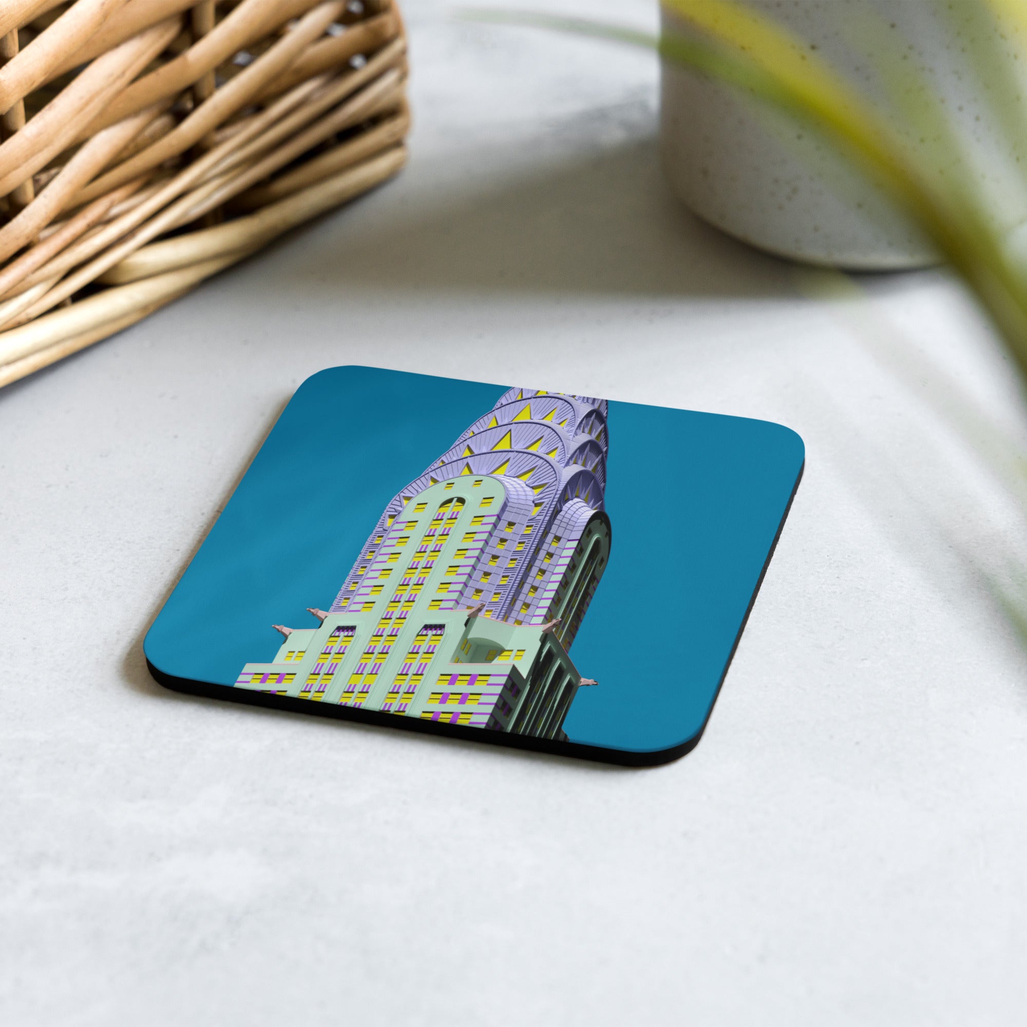 Chrysler Building Cork-back Coaster