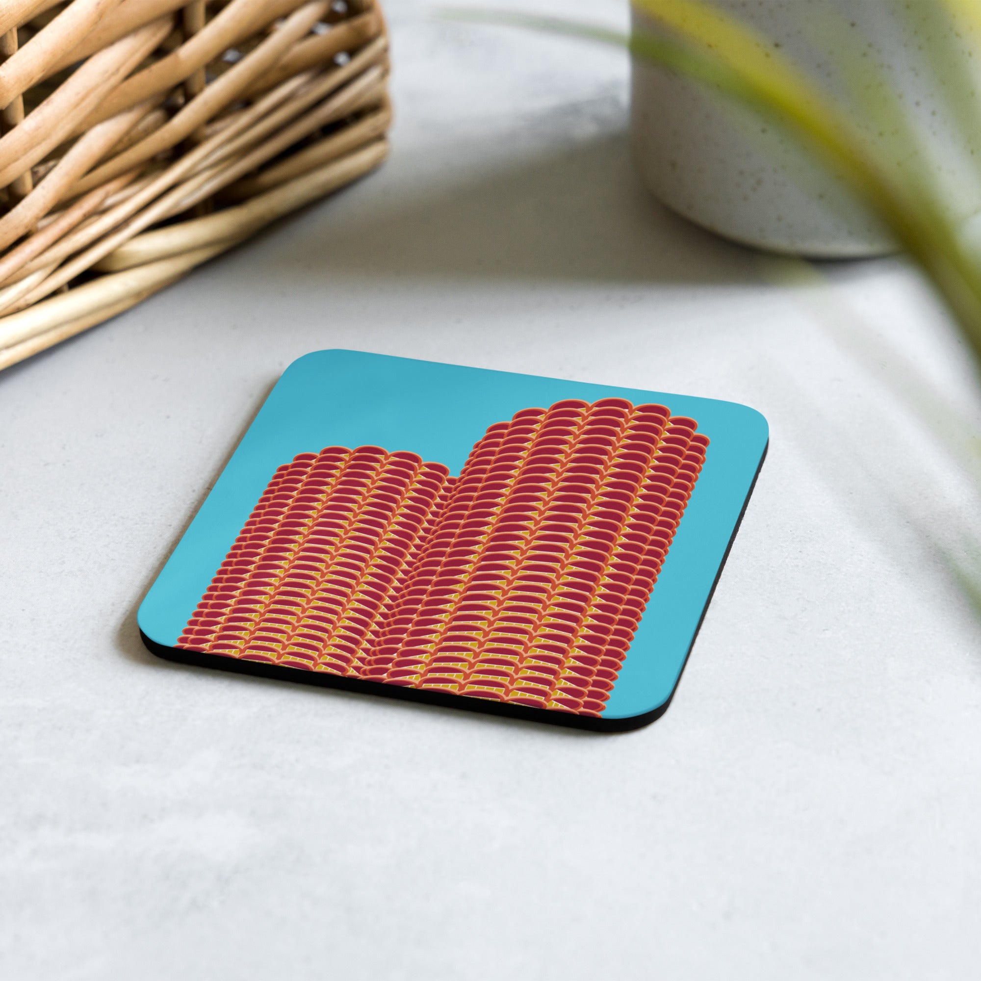 Marina City Cork-back Coaster | Bertrand Goldberg Design | Chicago Corn ...