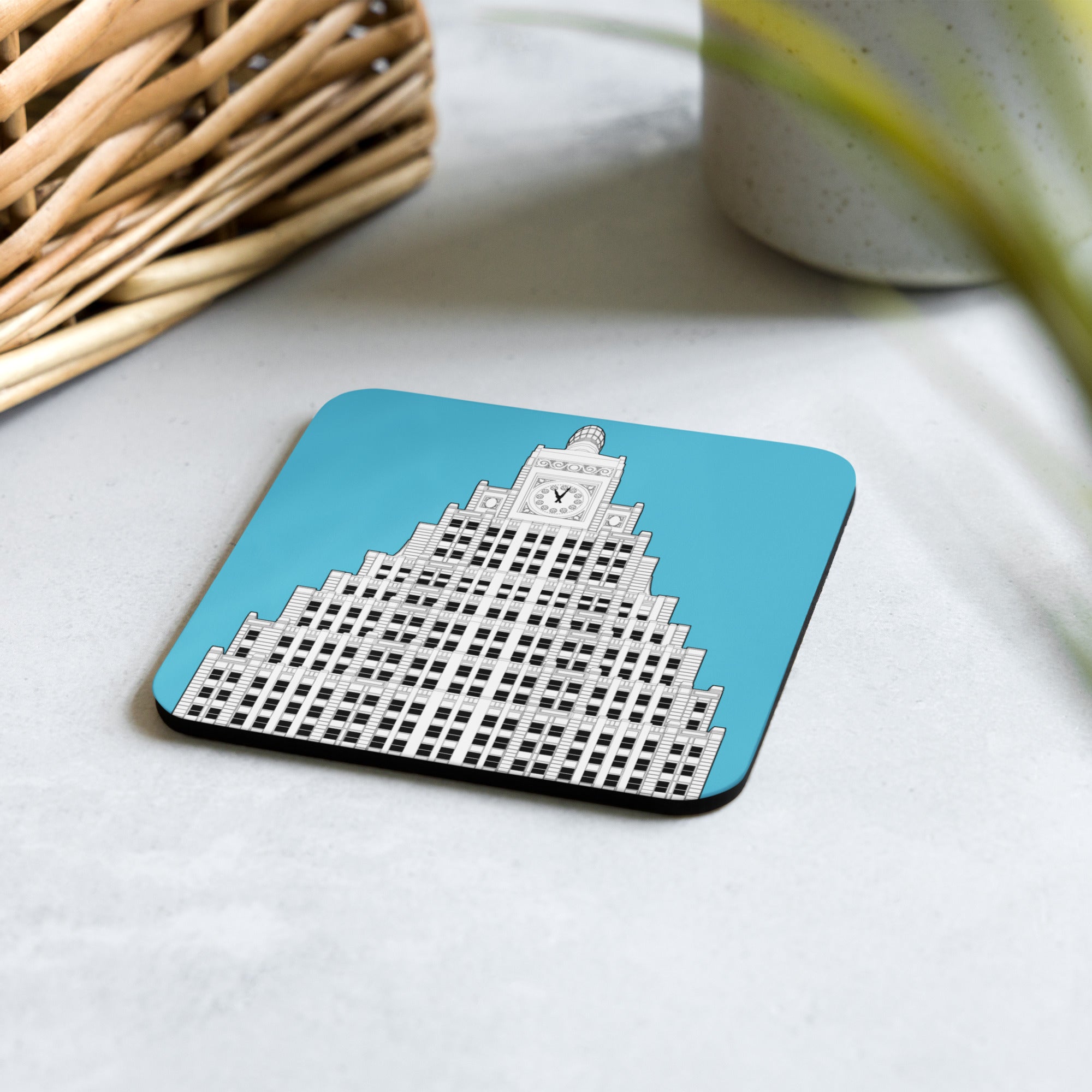 1501 Broadway (the Paramount Building) Cork-back Coaster