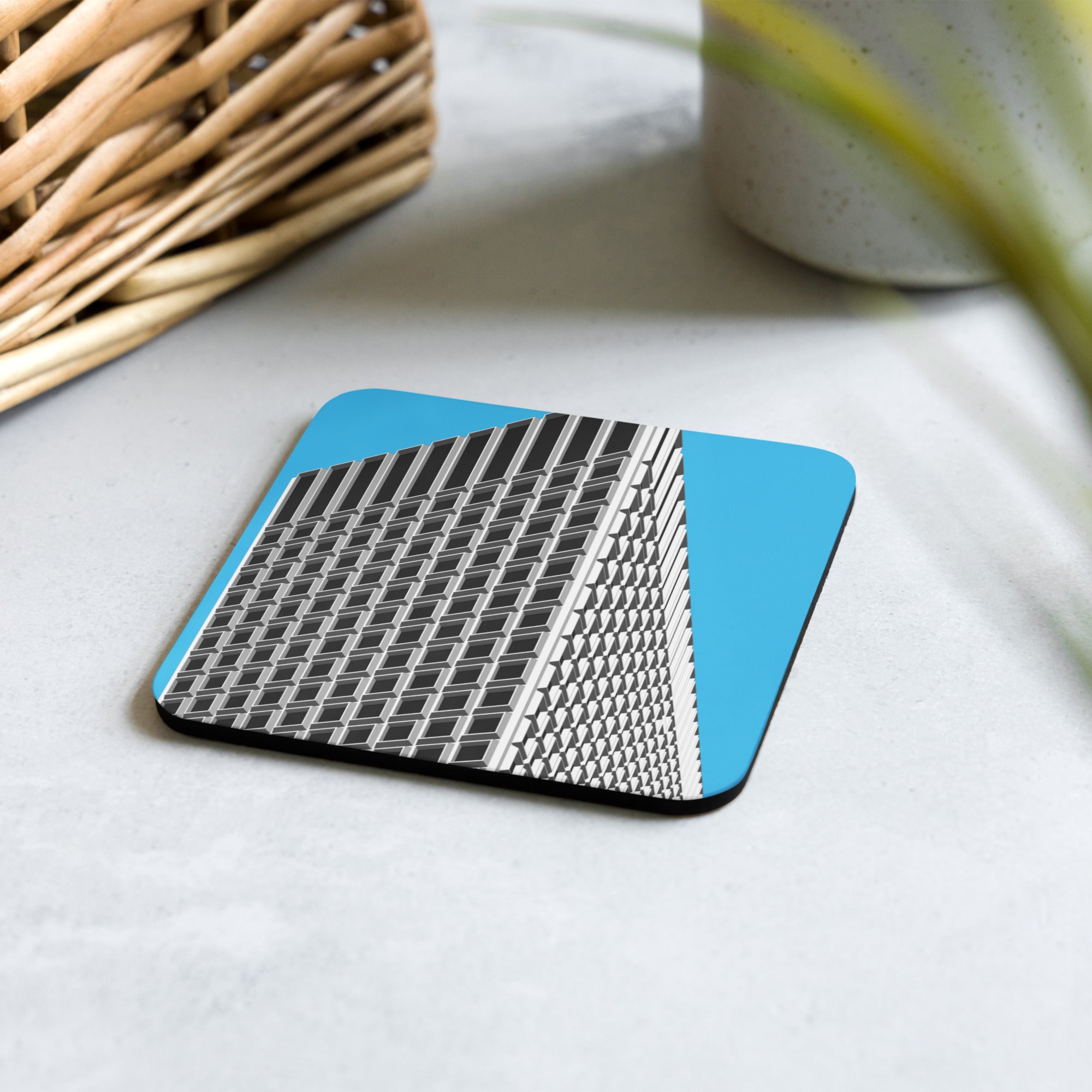 909 Third Avenue Cork-Back Coaster | Emery Roth Brutalist Midtown ...