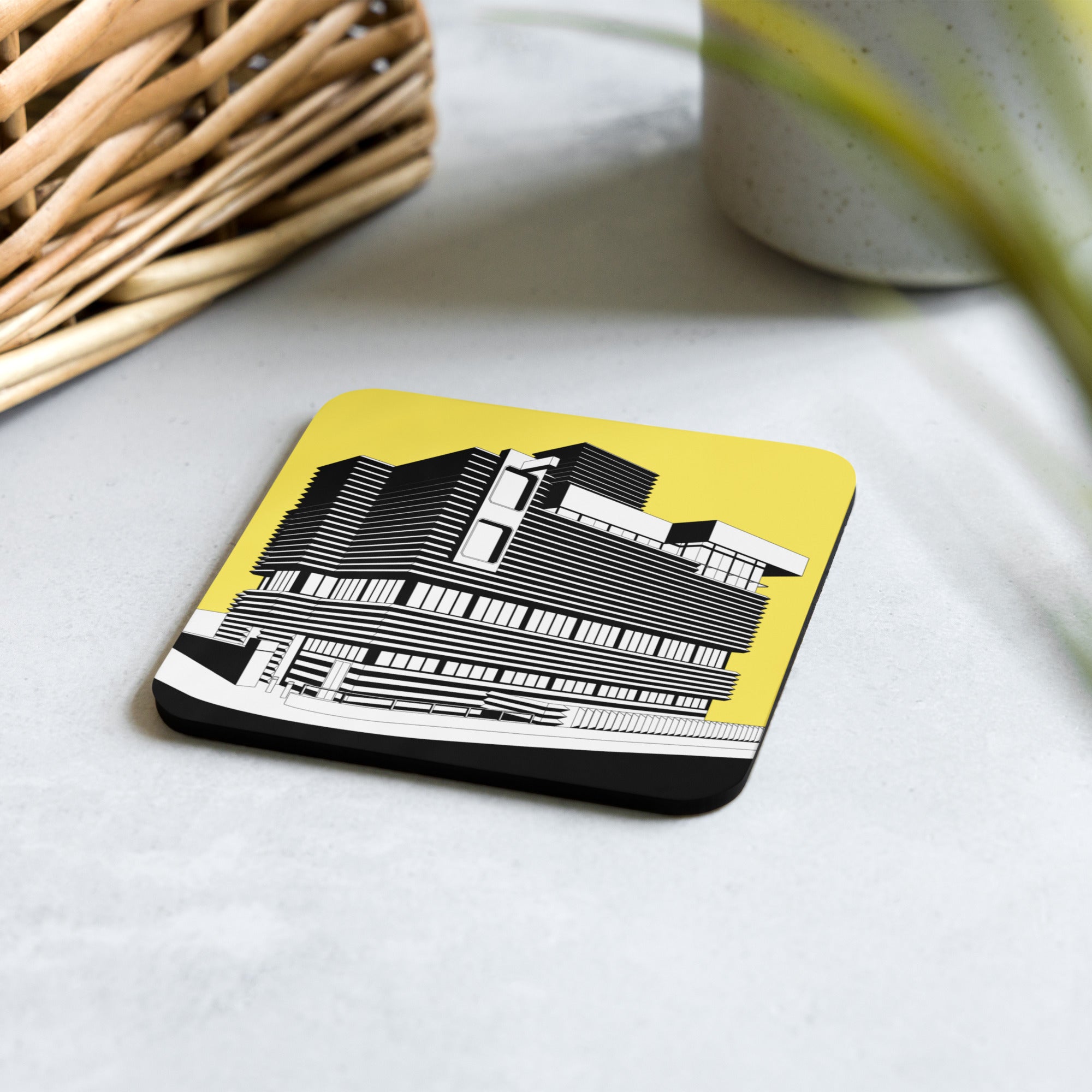 Birmingham New Street Signal Box Yellow Cork-back Coaster | Bicknell ...