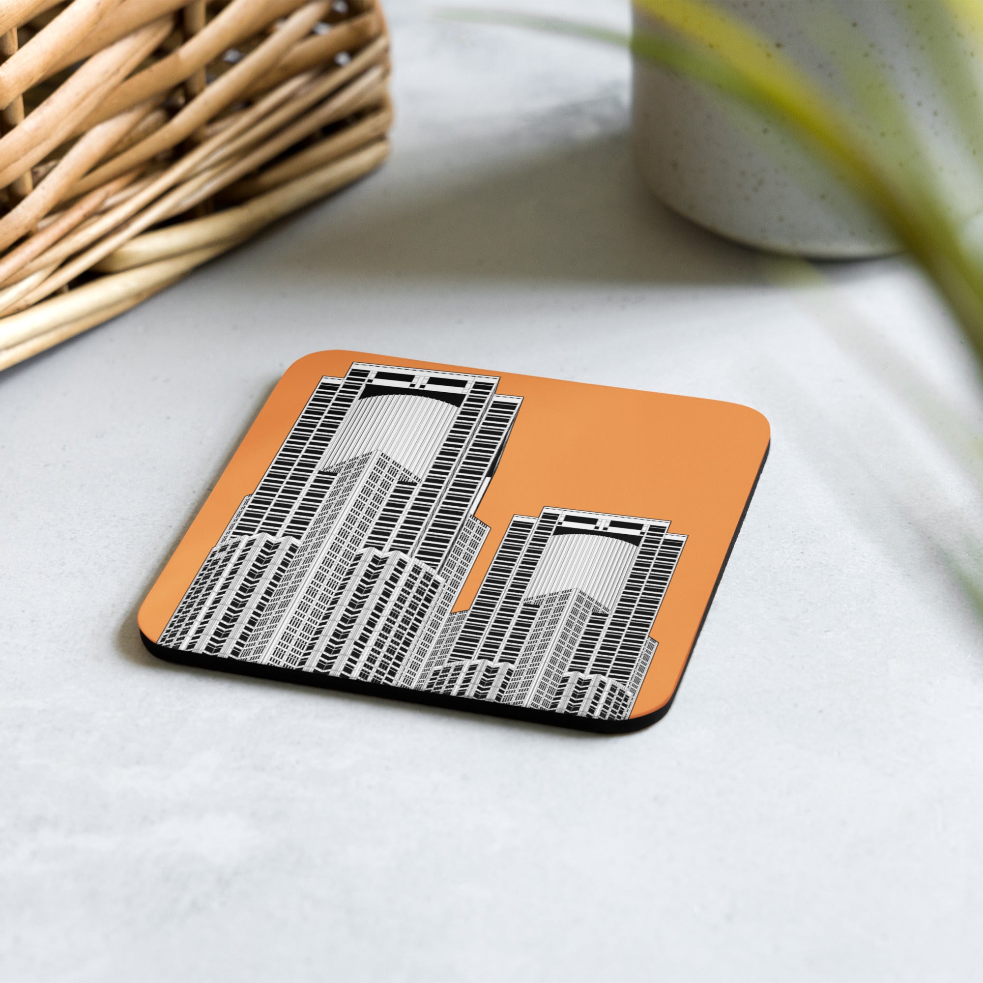 Tokyo Metropolitan Government Building No1 Tower Tops Orange Cork-back