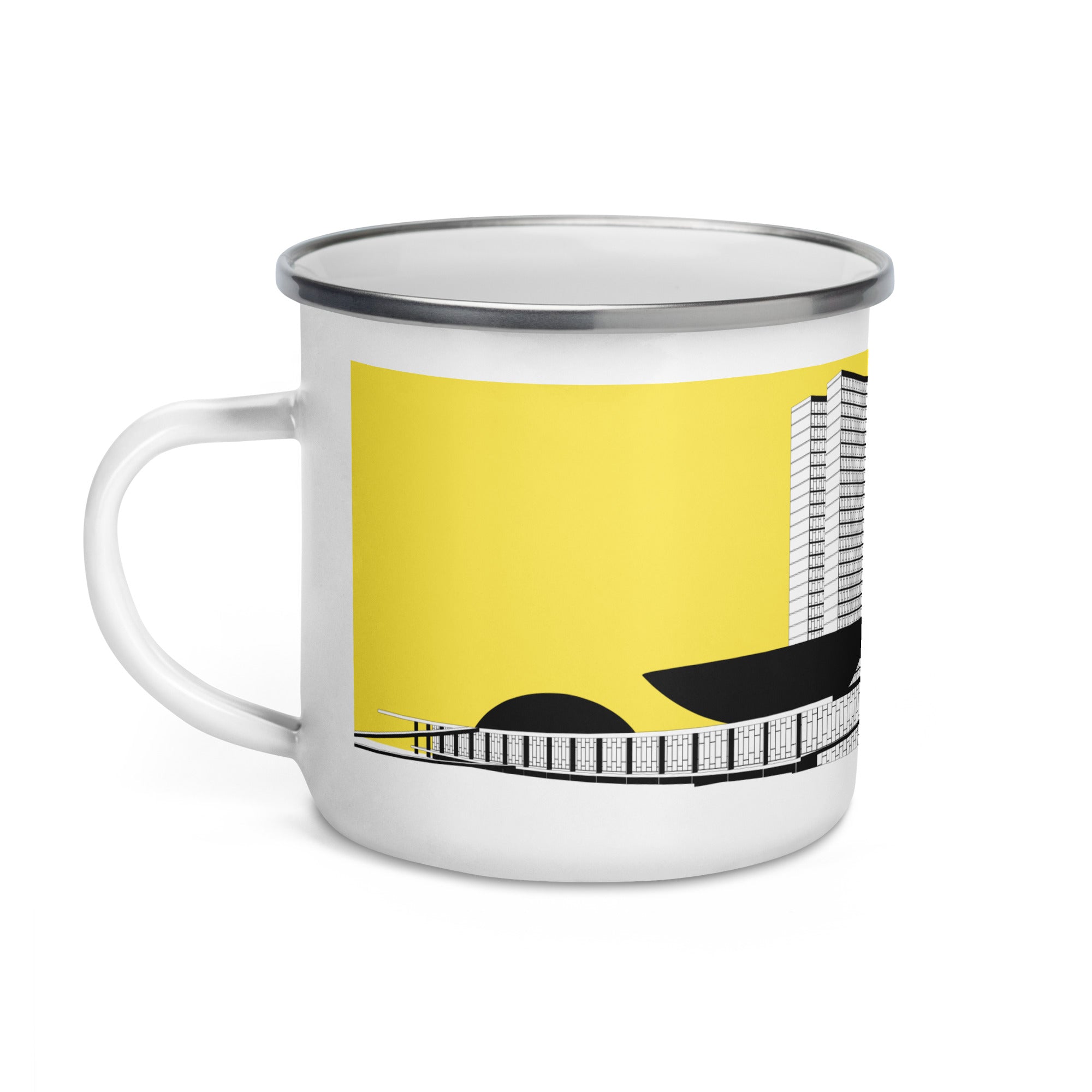 National Congress of Brazil Enamel Mugs