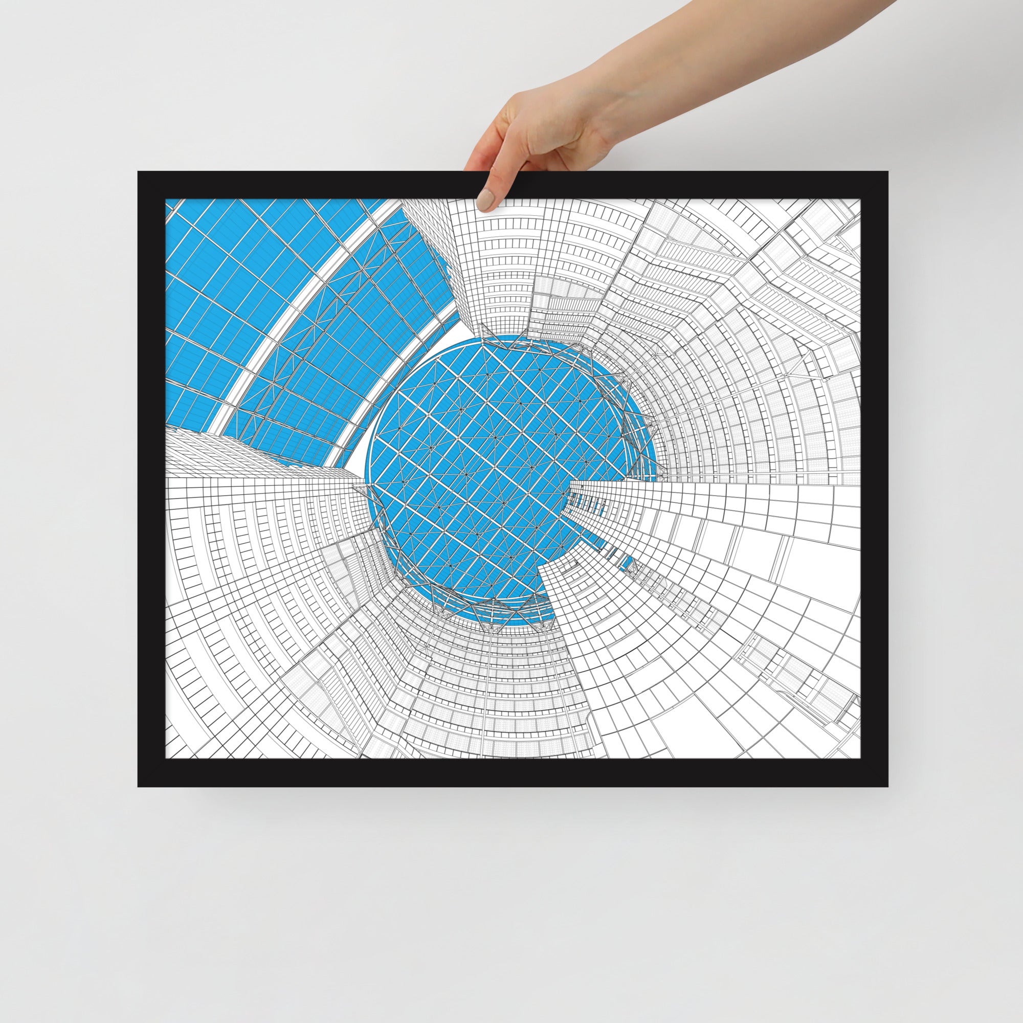 James R. Thompson Center Looking Up B&W Framed Prints – Helmut Jahn ...
