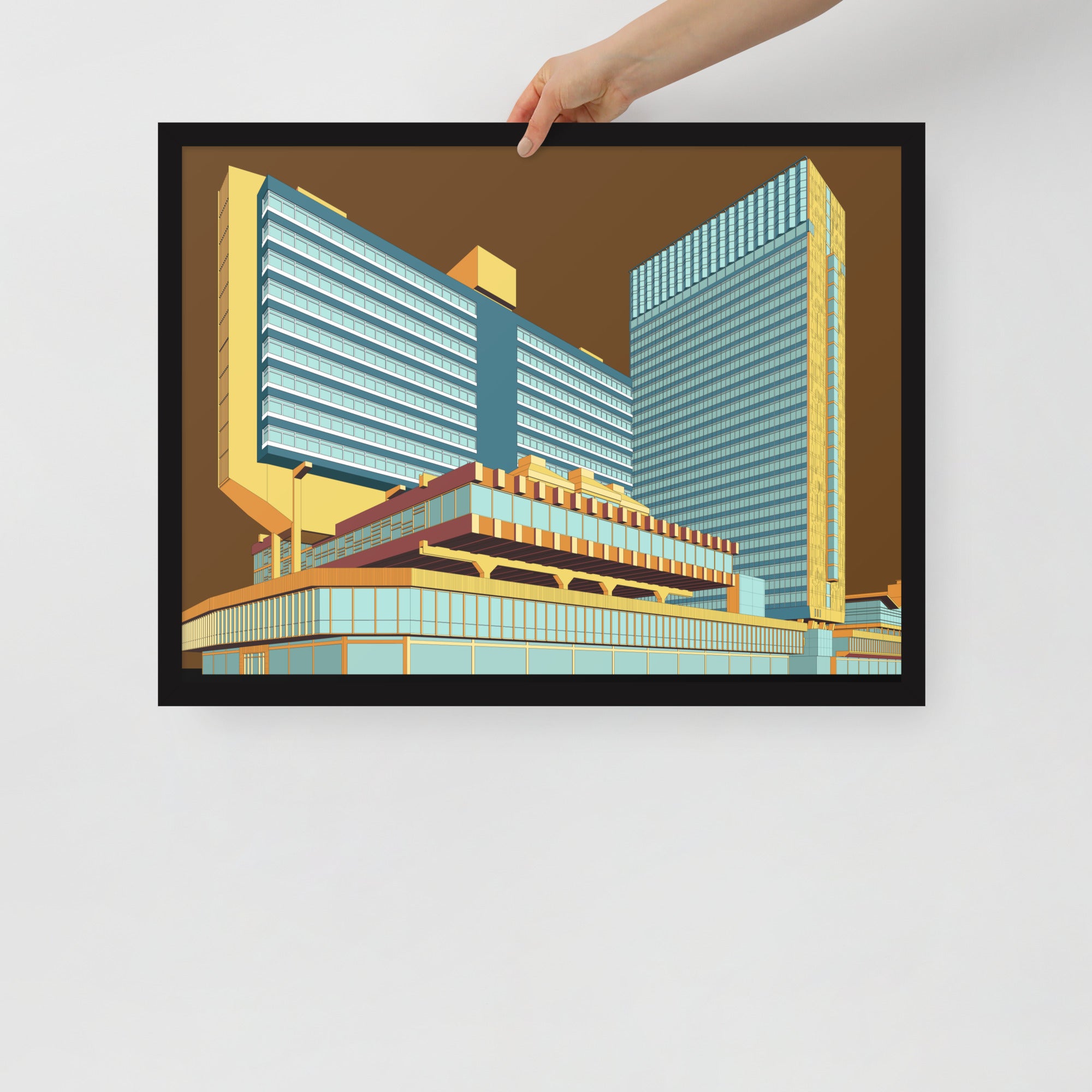 Piccadilly Plaza (incl City Tower) Manchester Framed Prints