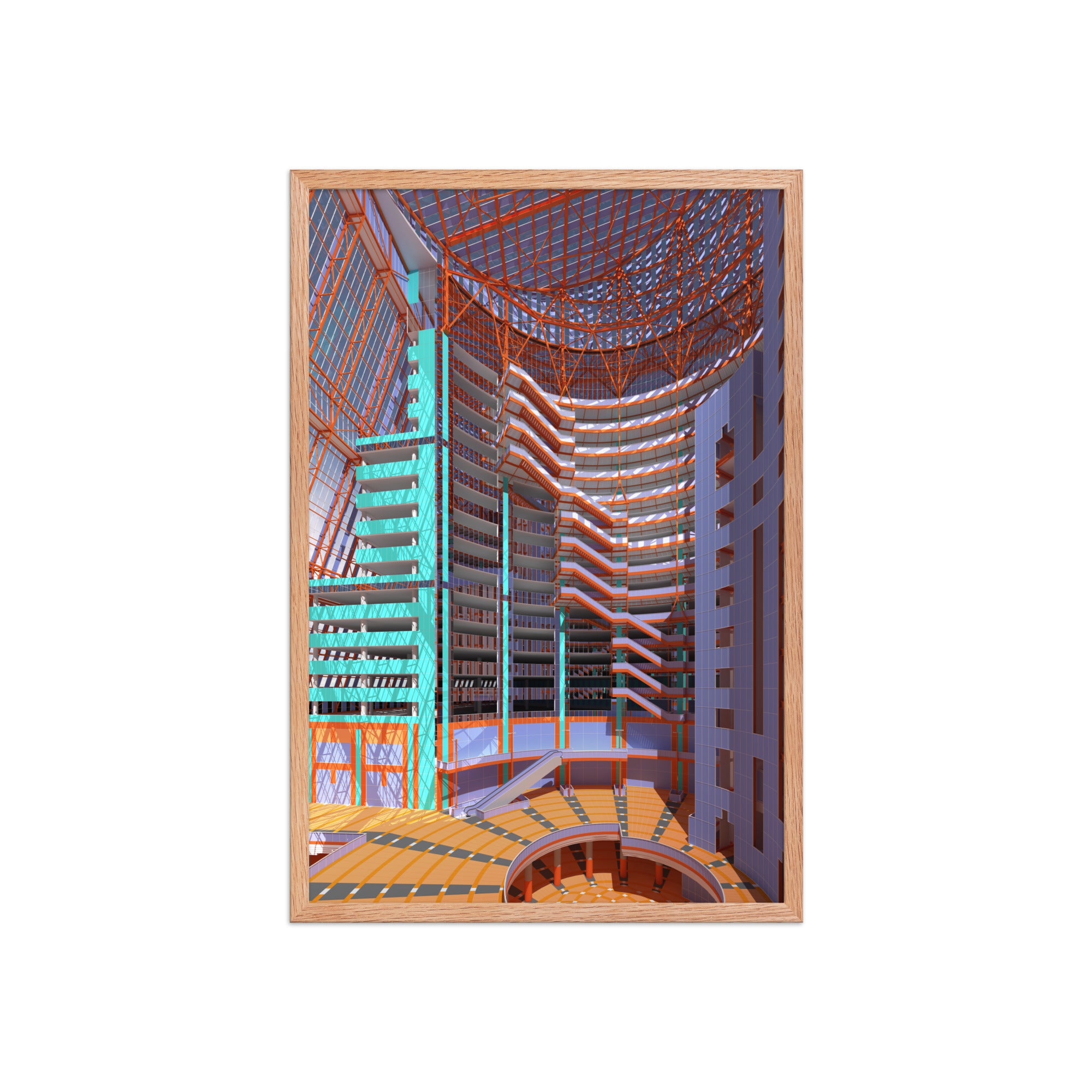 James R. Thompson Interior Framed Prints – Helmut Jahn Postmodern Icon ...