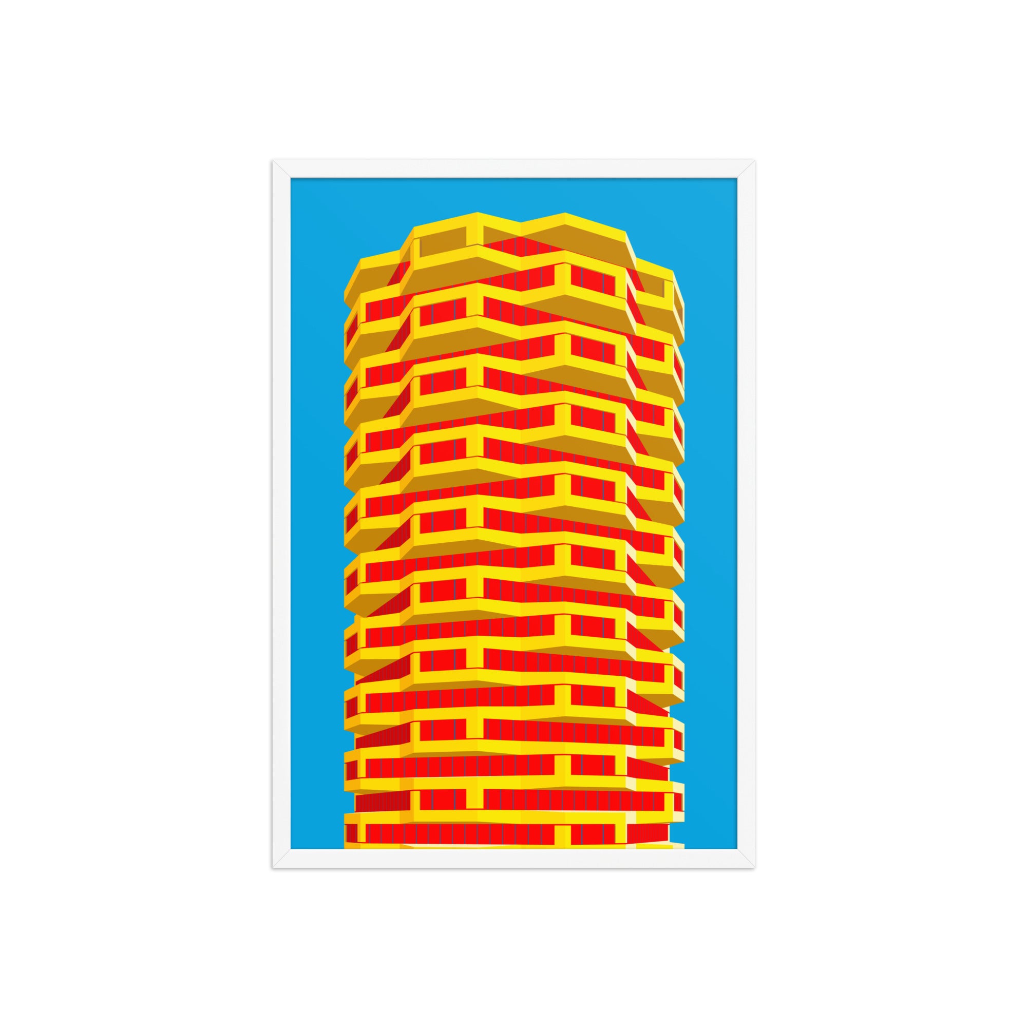 Number One Croydon Framed Prints – Richard Seifert Brutalist Landmark ...
