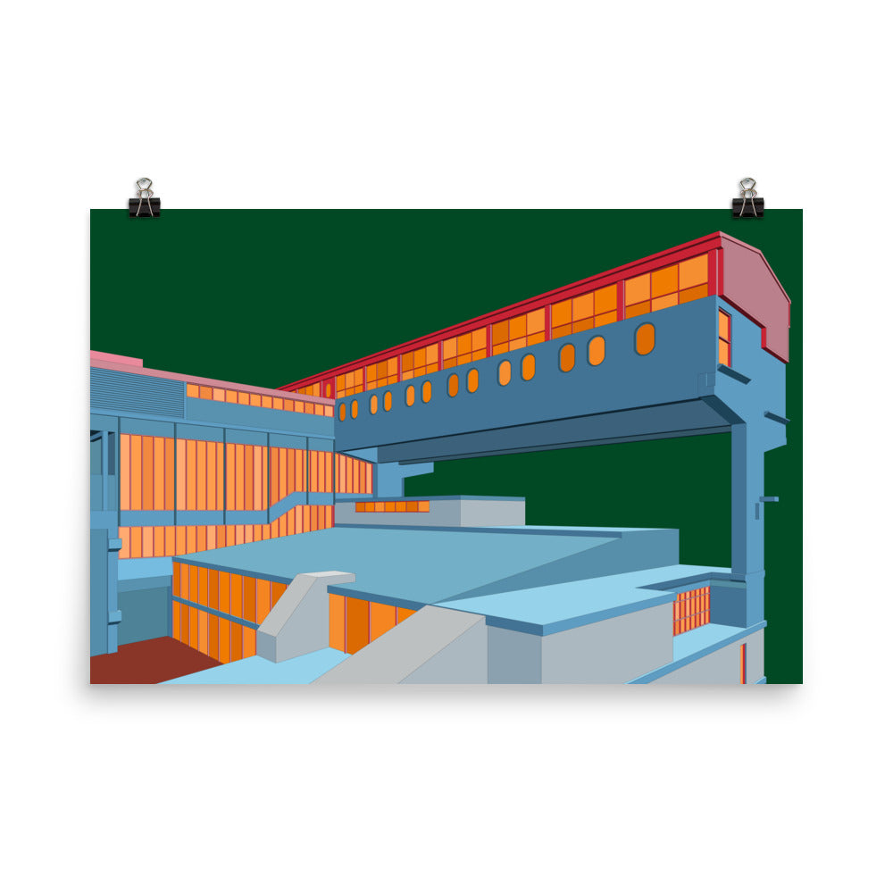 Cumbernauld Town Centre Posters | Geoffrey Copcutt | Brutalist ...