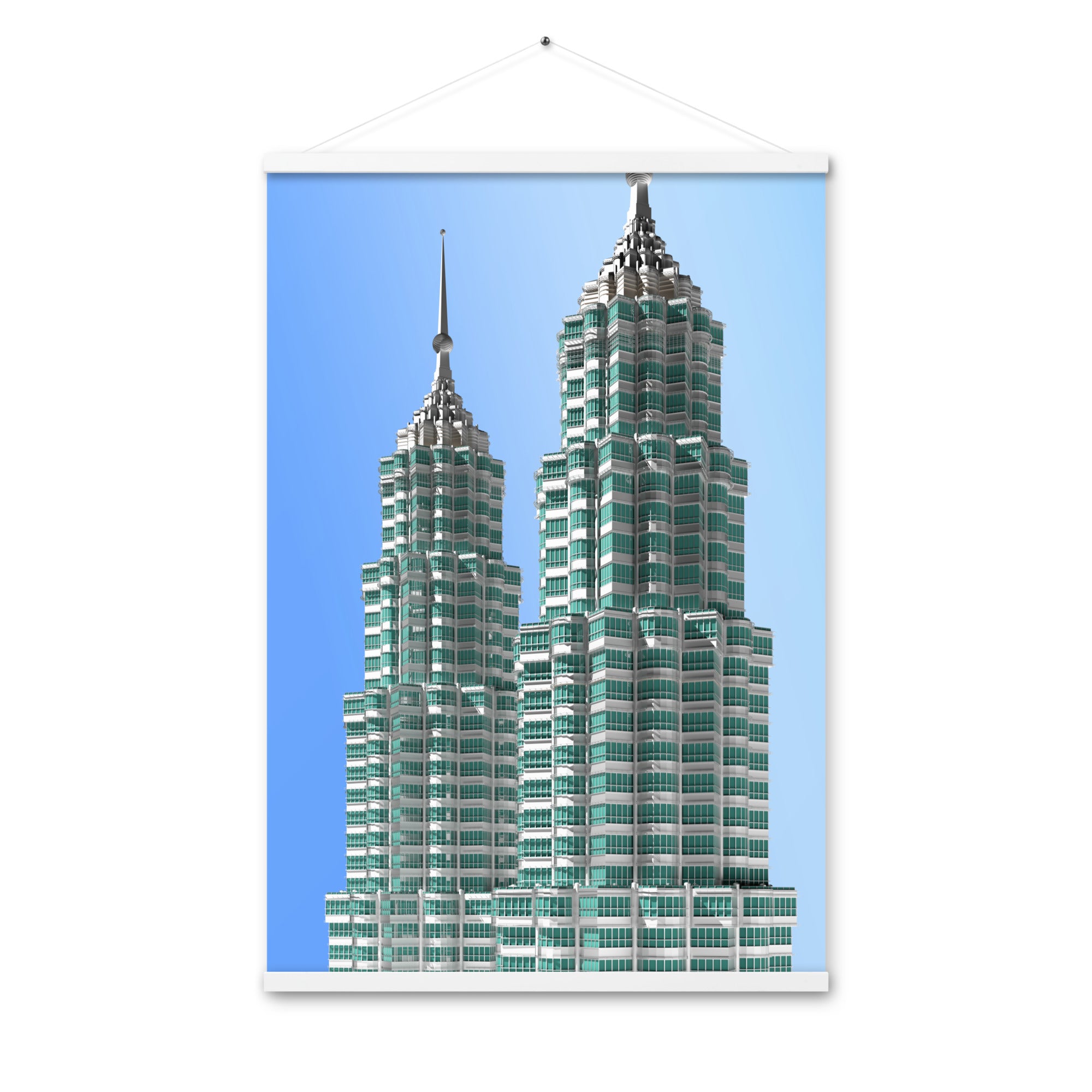 Petronas Towers Poster with Hangers