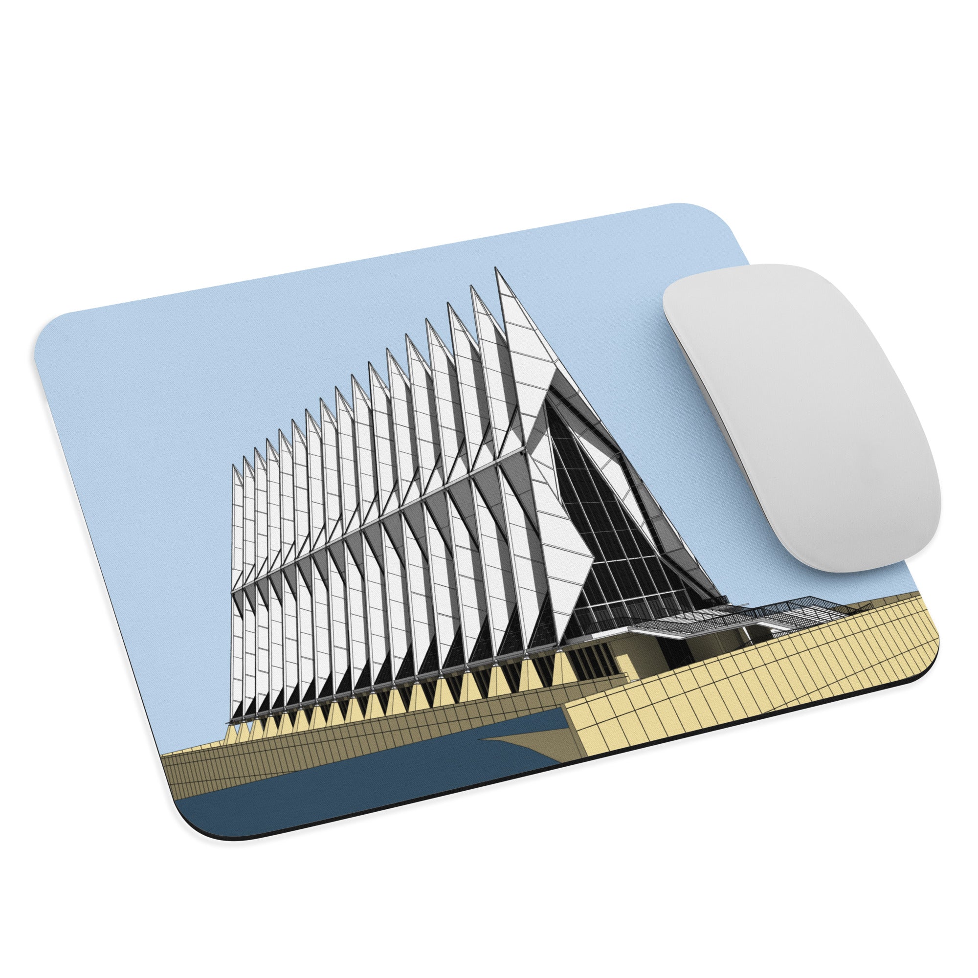 U.S. Air Force Academy Chapel Mouse Pad | SOM Modernist Space Age ...