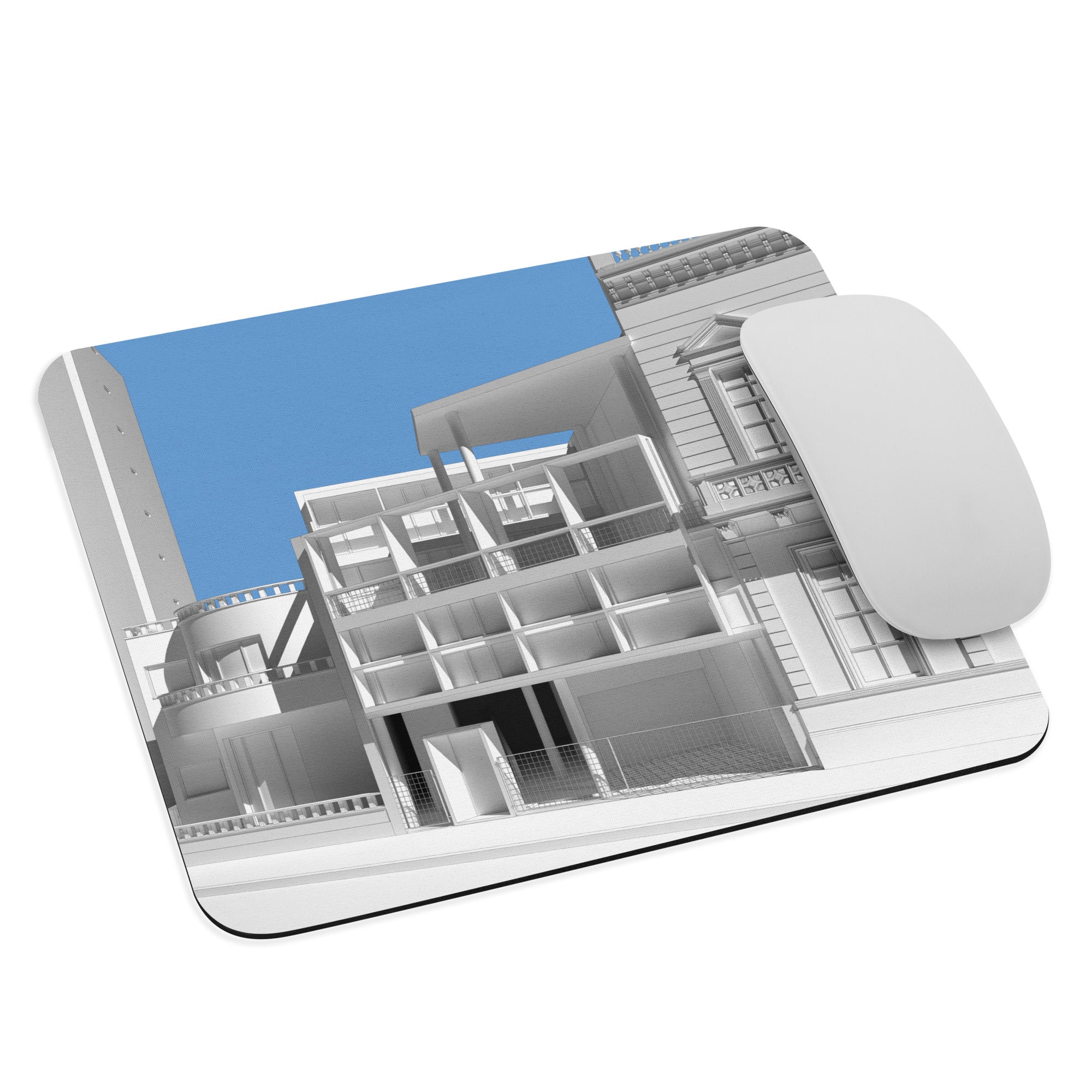 Curutchet House Mouse Pad | Le Corbusier | Modernist Architecture | La ...