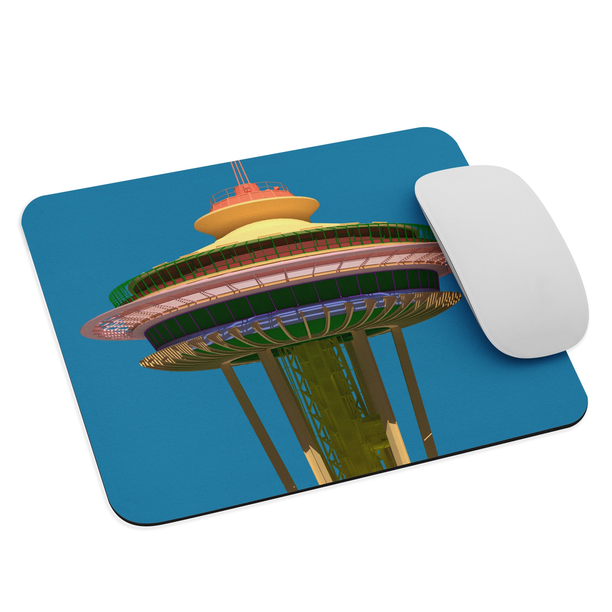 Space Needle Mouse Pad | John Graham Googie Modernist Seattle ...