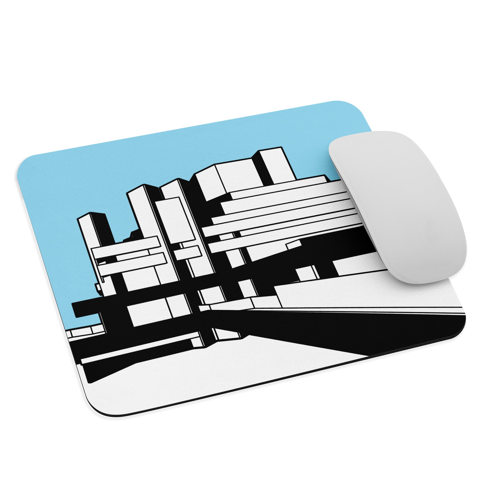 National Theatre West View Mouse Pad | South Bank Brutalism | Denys ...