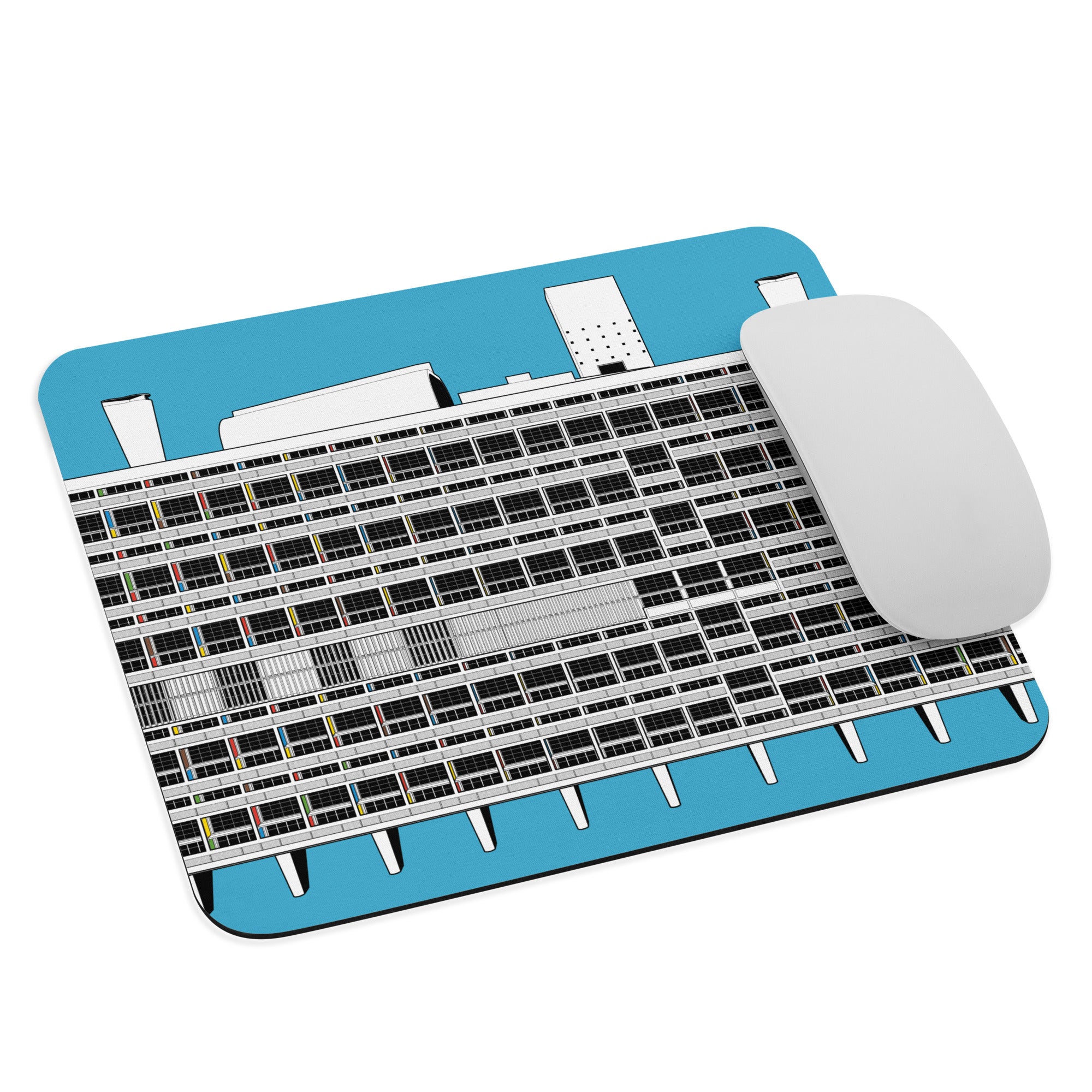 Unité d'Habitation Mouse Pad | Le Corbusier Brutalist Concrete ...