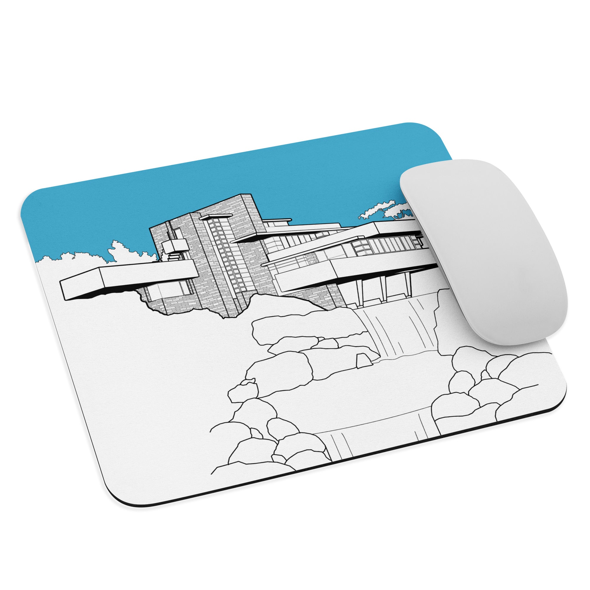 Fallingwater Mouse Pad – Frank Lloyd Wright Organic Architecture ...
