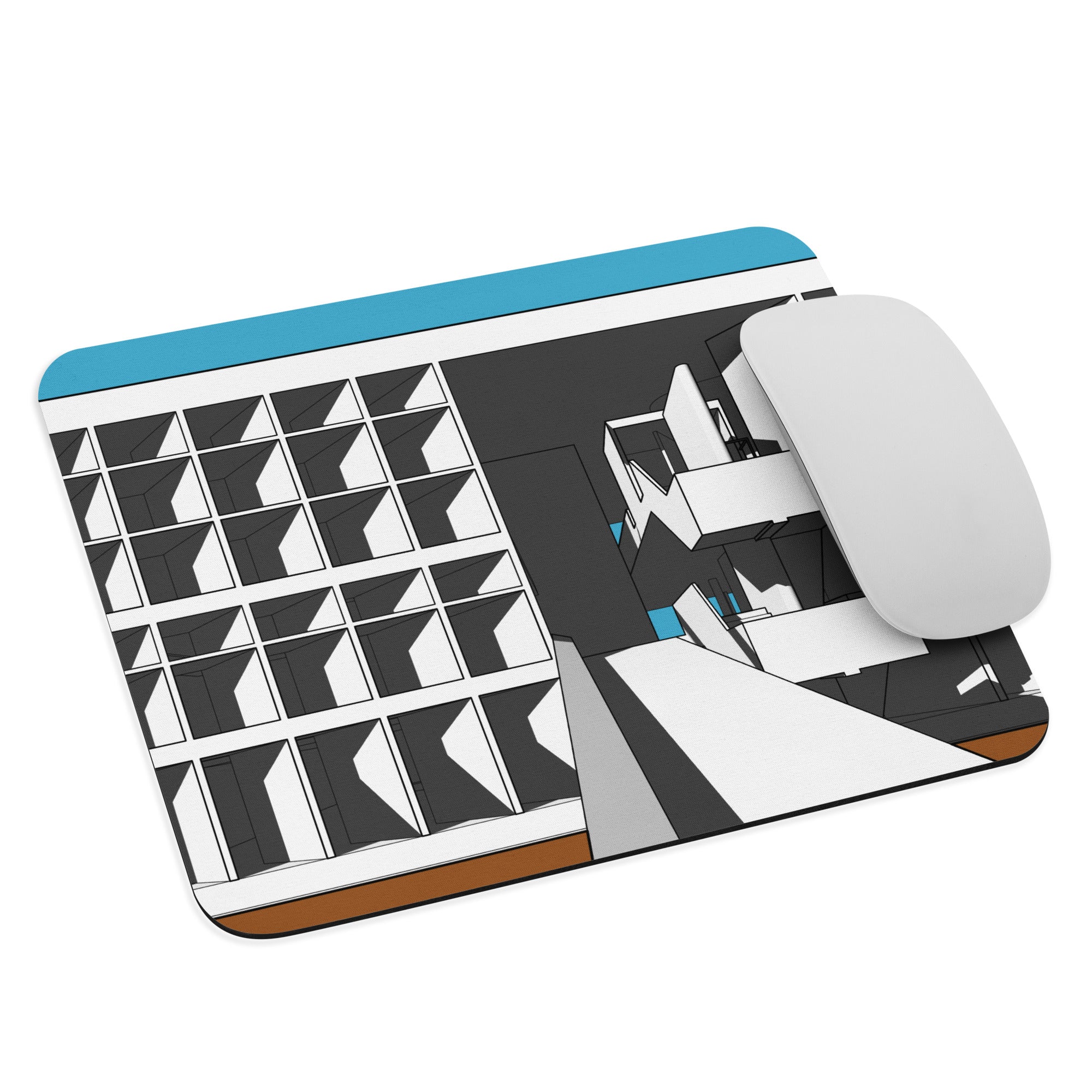 Mill Owners Association Building Mouse Pad – Le Corbusier Brutalist ...
