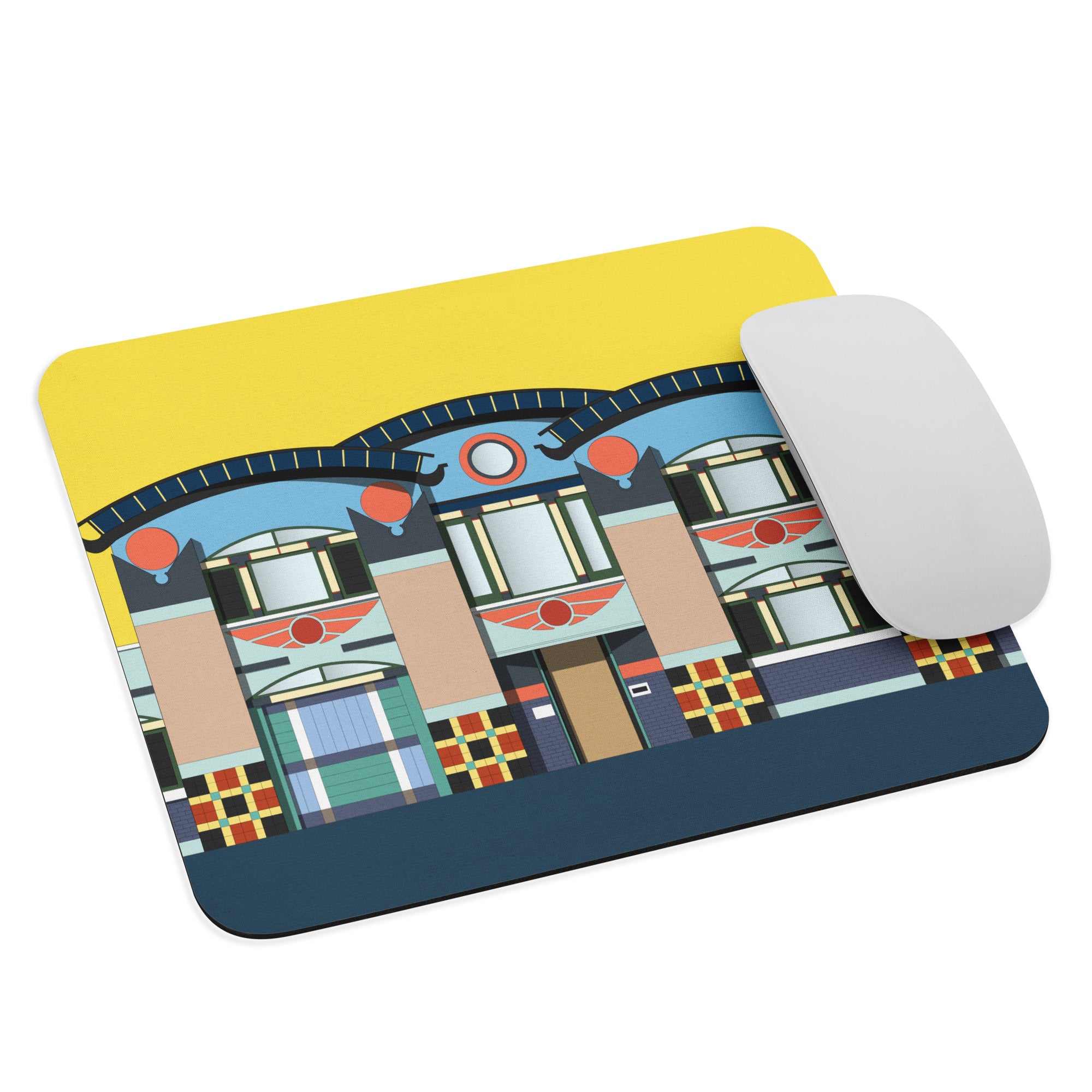 Sphinx Hill (The Egyptian House) Mouse Pad | John Outram Postmodern ...