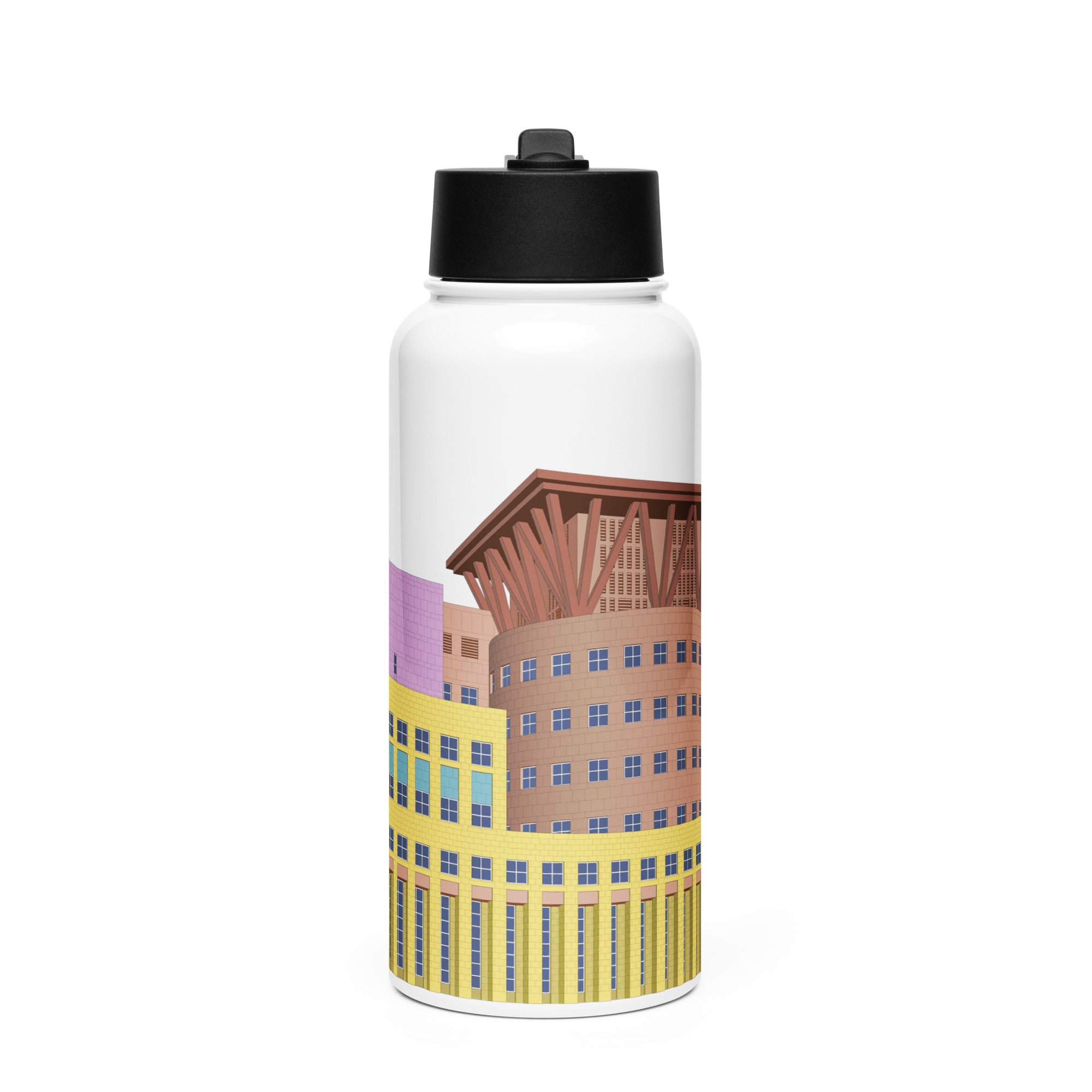 Denver Central Library Stainless Steel Water Bottle With A Straw Lid ...