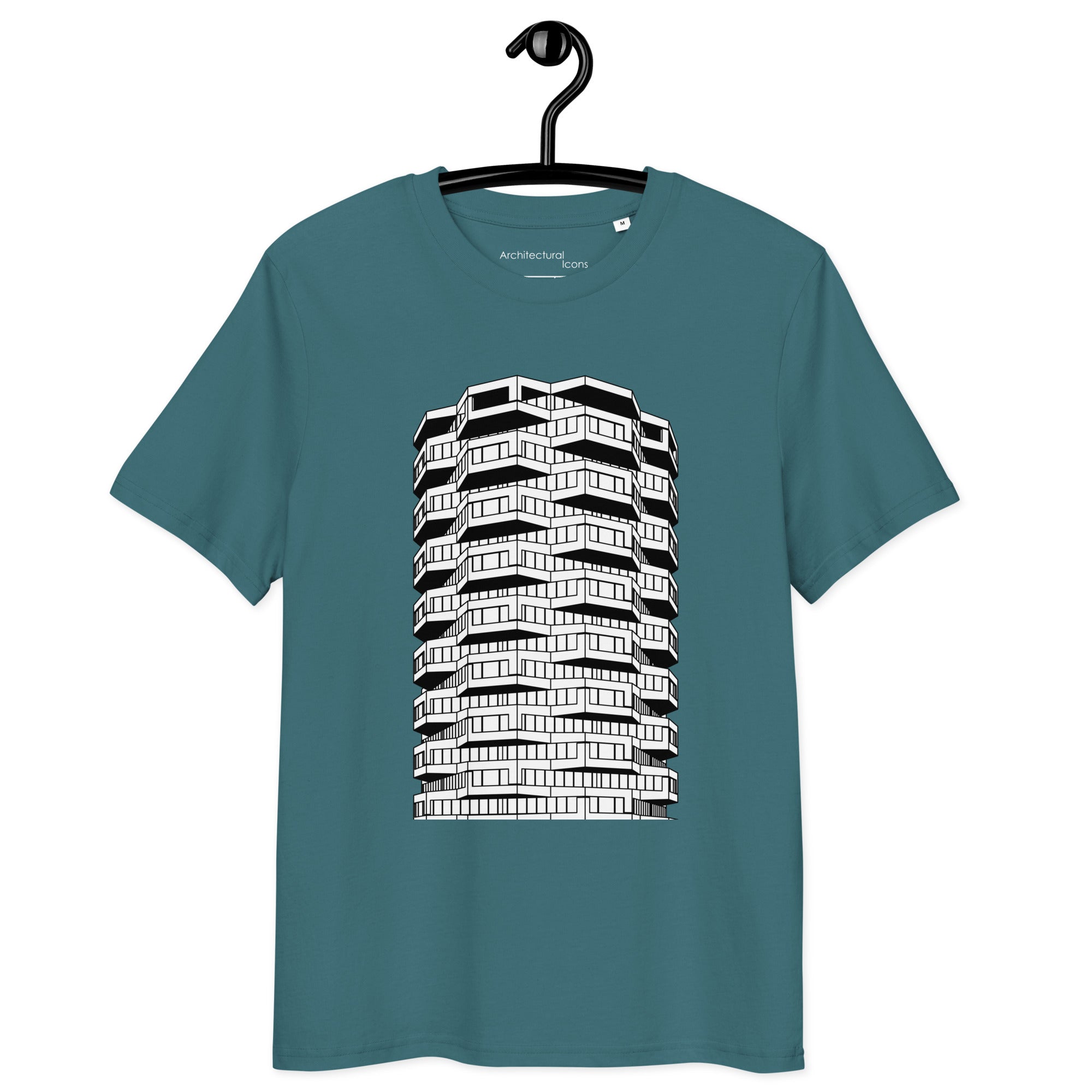 Number One Croydon B&W Illustration Unisex Organic Cotton T-Shirts ...