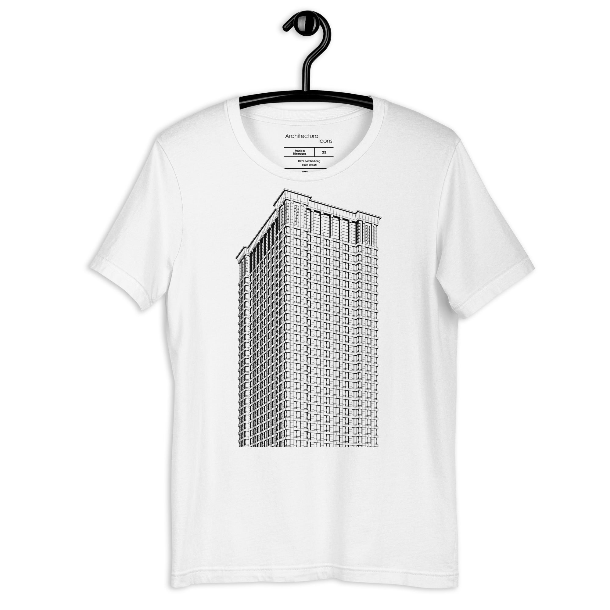 Leo Burnett Building Unisex T-Shirts – Roche Dinkeloo Postmodern Icon ...