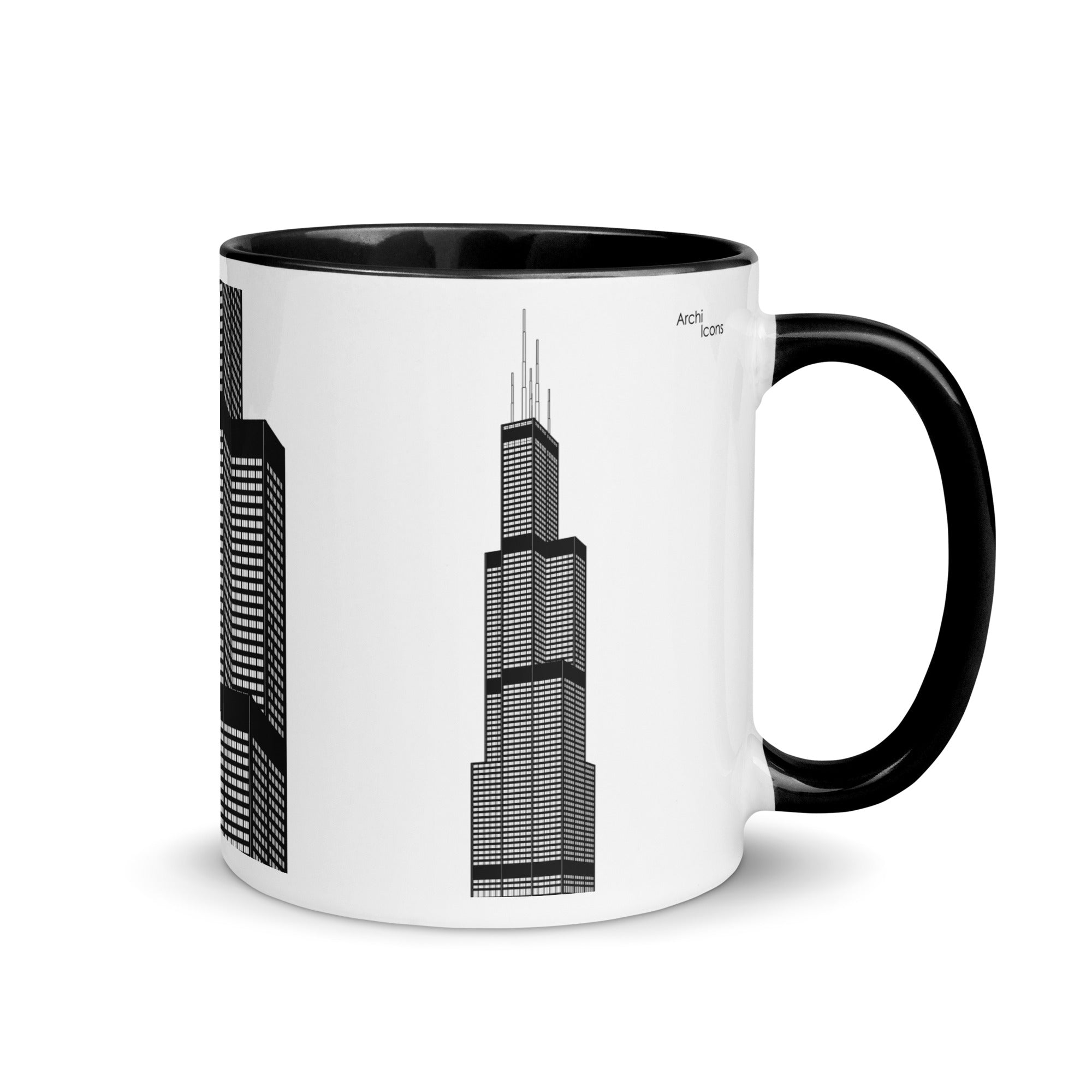 Sears (aka Willis) Tower Different Coloured Mugs