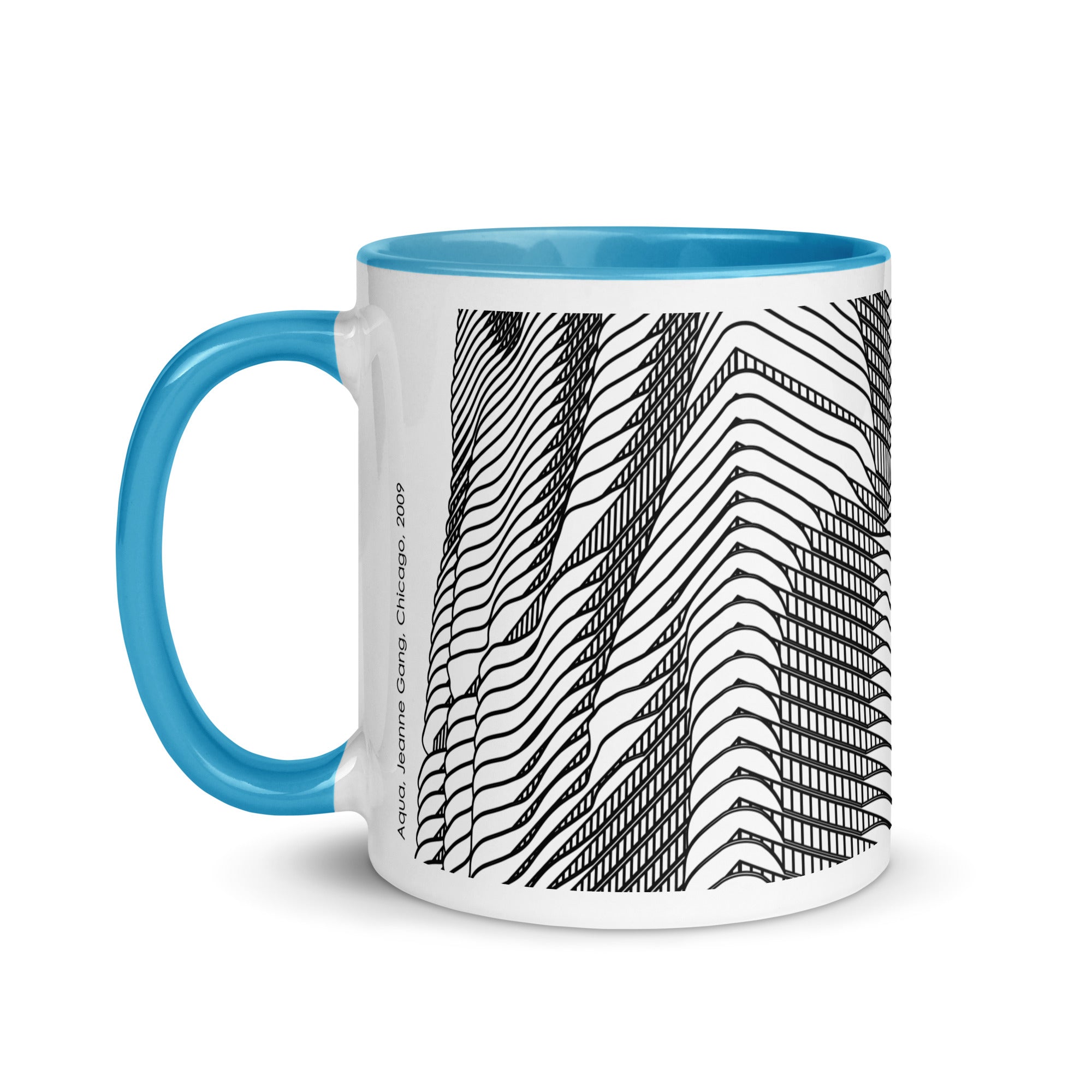 Aqua Different Coloured Mugs | Jeanne Gang Studio Gang | Organic ...