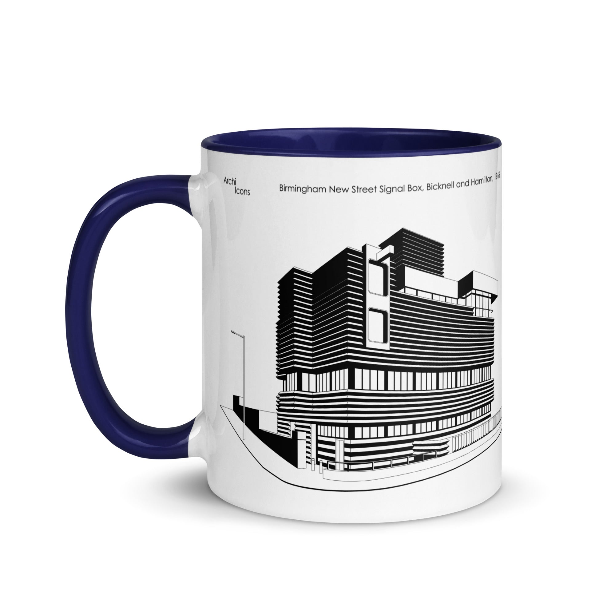 Birmingham New Street Signal Box Different Coloured Mugs