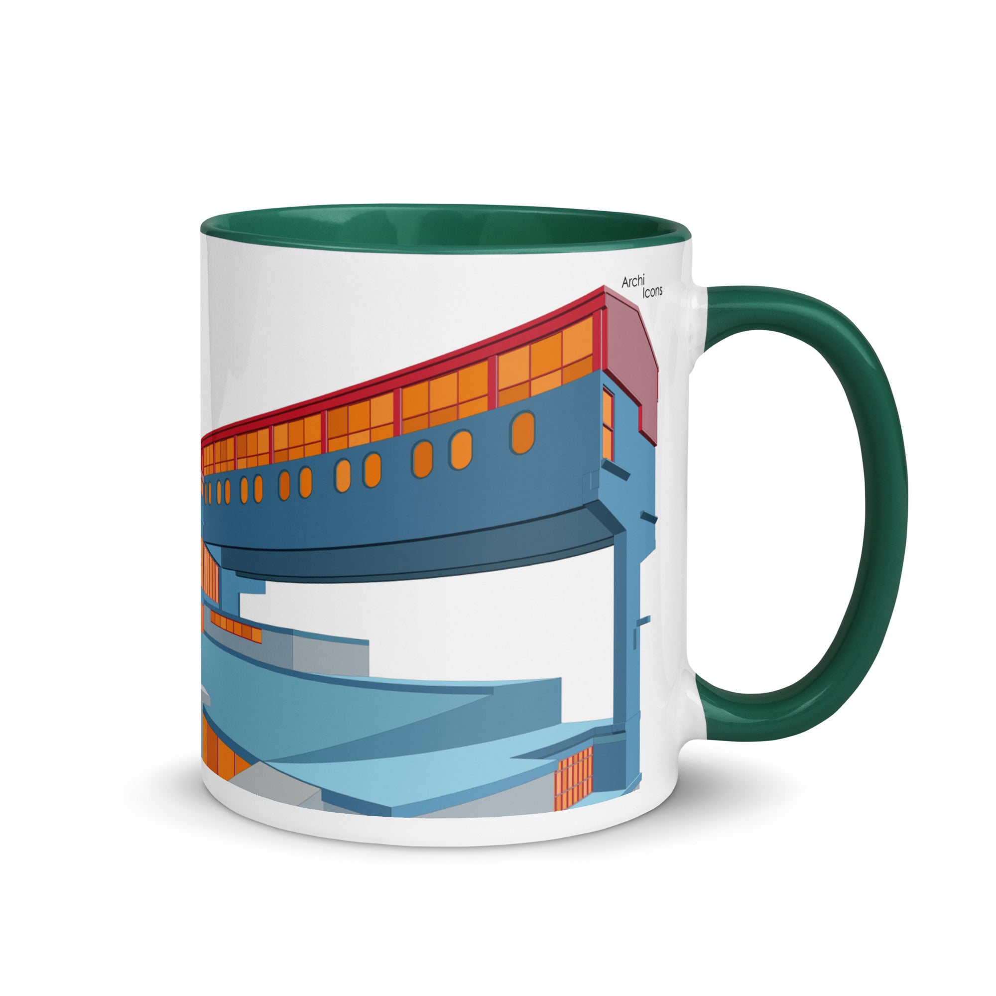 Cumbernauld Town Centre Different Coloured Mugs | Geoffrey Copcutt ...