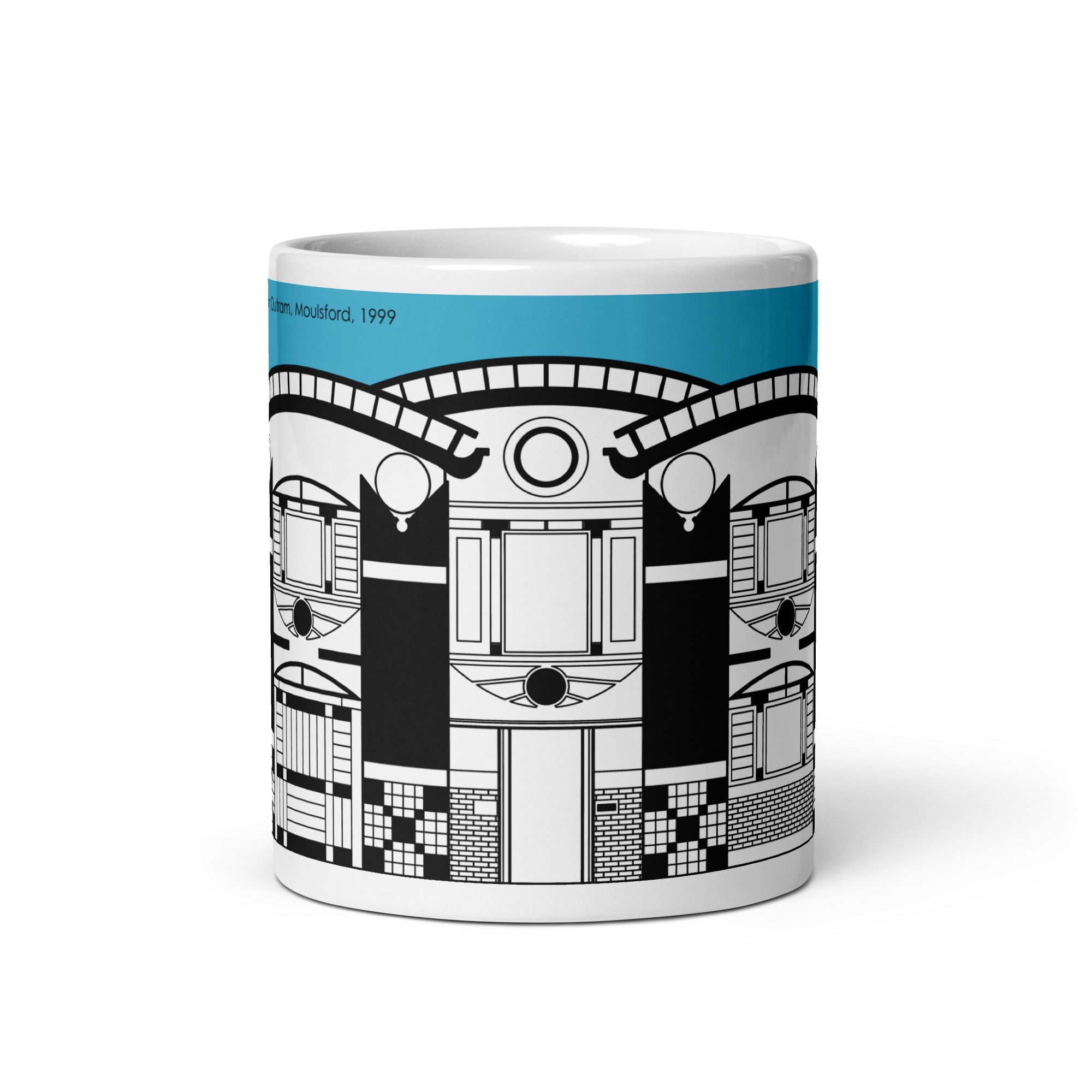 Sphinx Hill (The Egyptian House) Blue Mugs | John Outram Postmodern ...