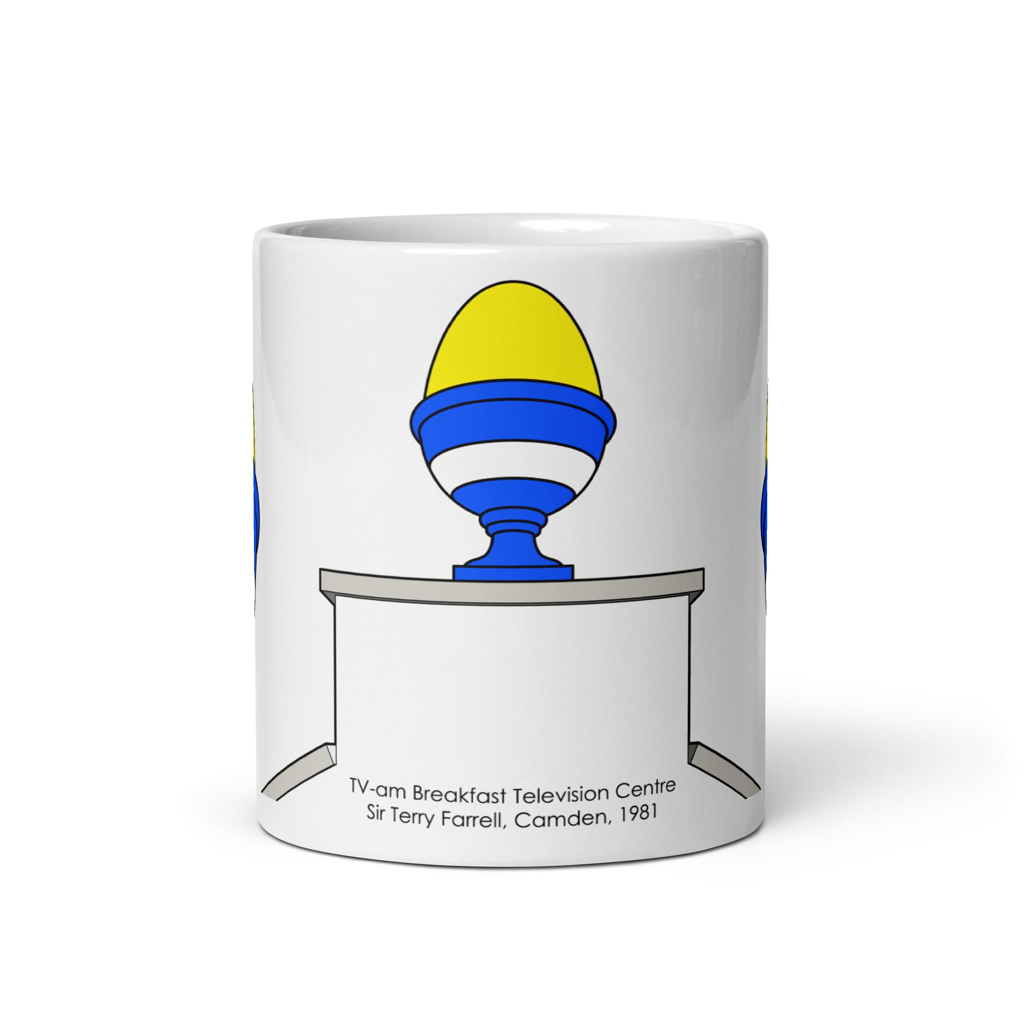 TV-am Breakfast Television Centre Egg Mugs | Terry Farrell Postmodern ...