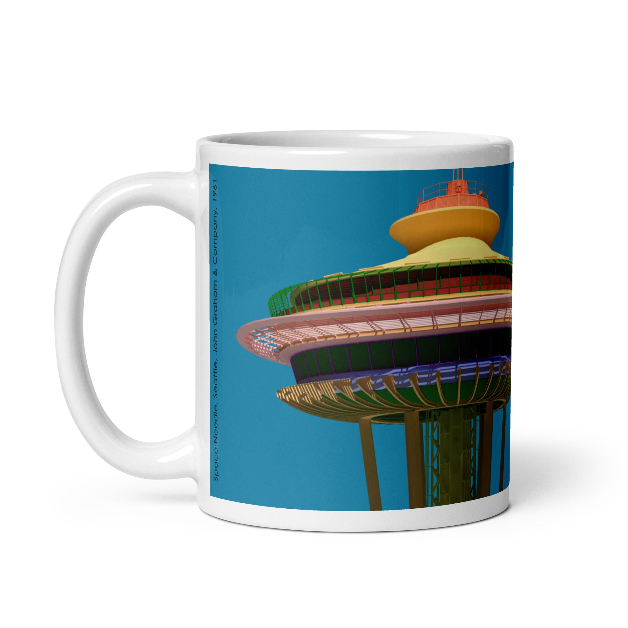 Space Needle Mugs | John Graham Googie Modernist Seattle Architecture Gift