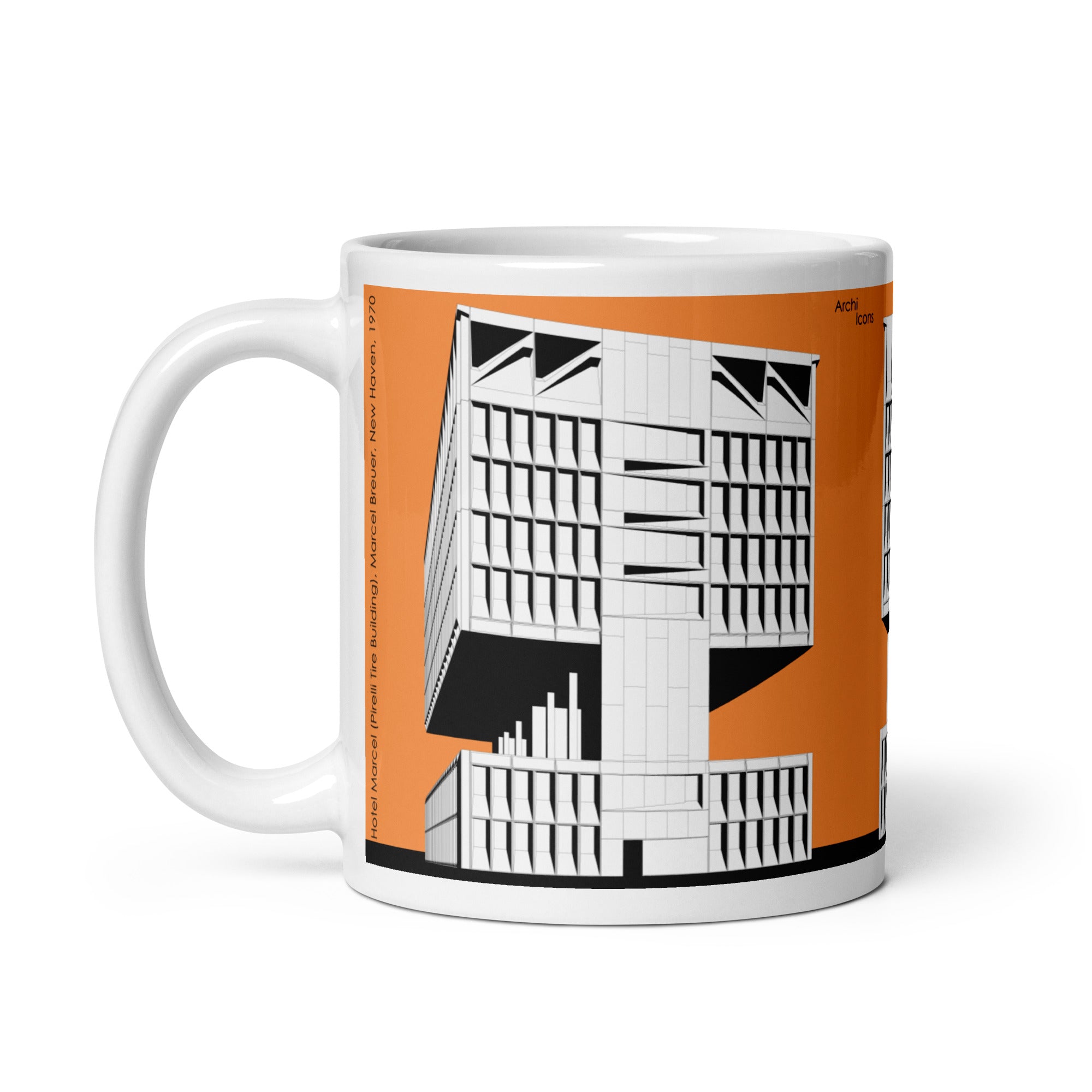 Hotel Marcel (Pirelli Tire Building) Orange Mugs