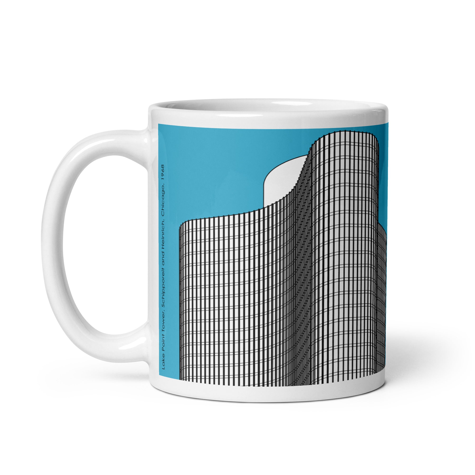 Lake Point Tower Blue Mugs – Schipporeit Heinrich Modernist Icon ...