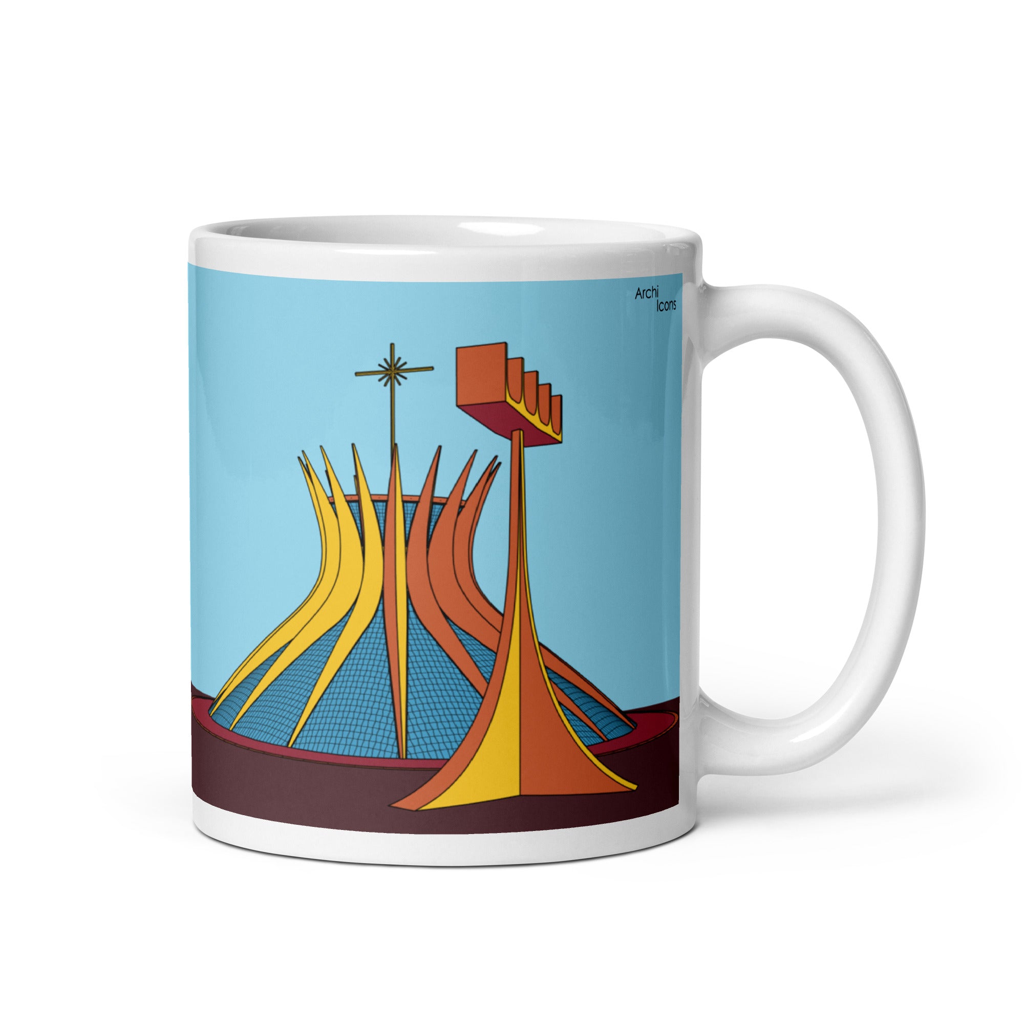 Brasilia Cathedral Mugs | Oscar Niemeyer | Modernist Architecture ...