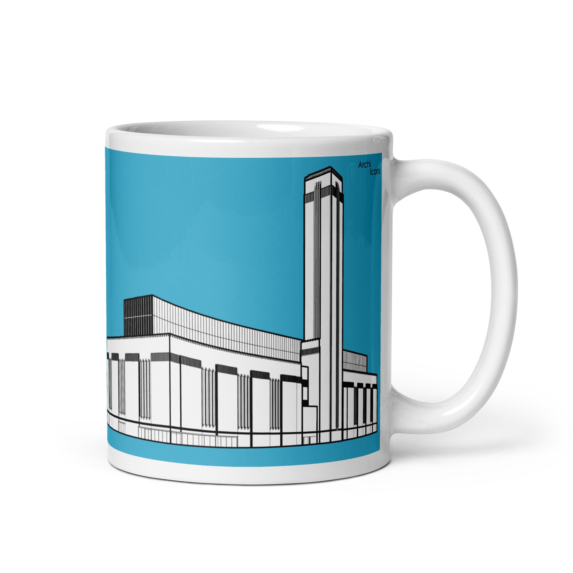 Tate Modern Blue Mugs | Herzog & de Meuron London Icon Architecture Gift