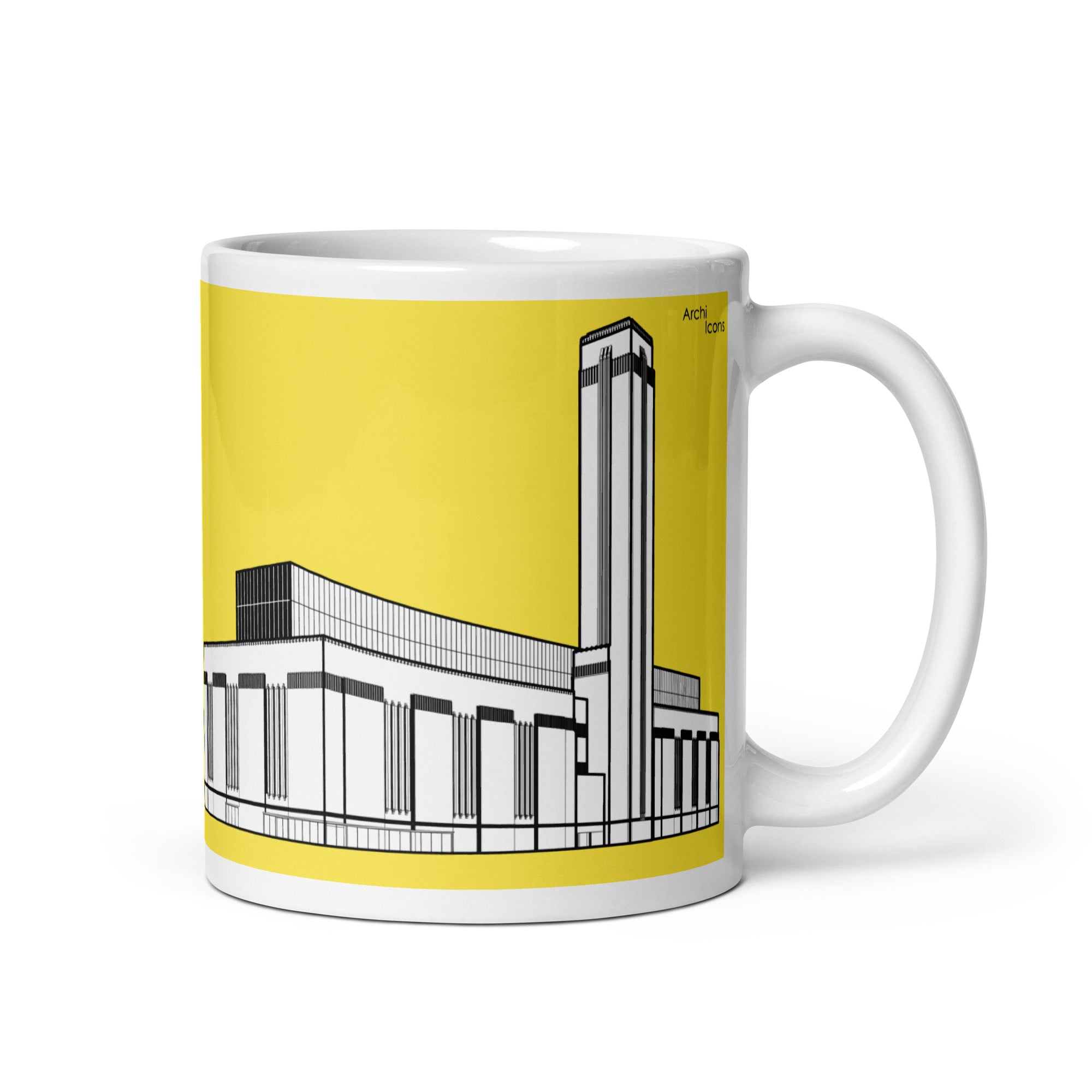 Tate Modern Yellow Mugs | Herzog & de Meuron London Icon Architecture Gift