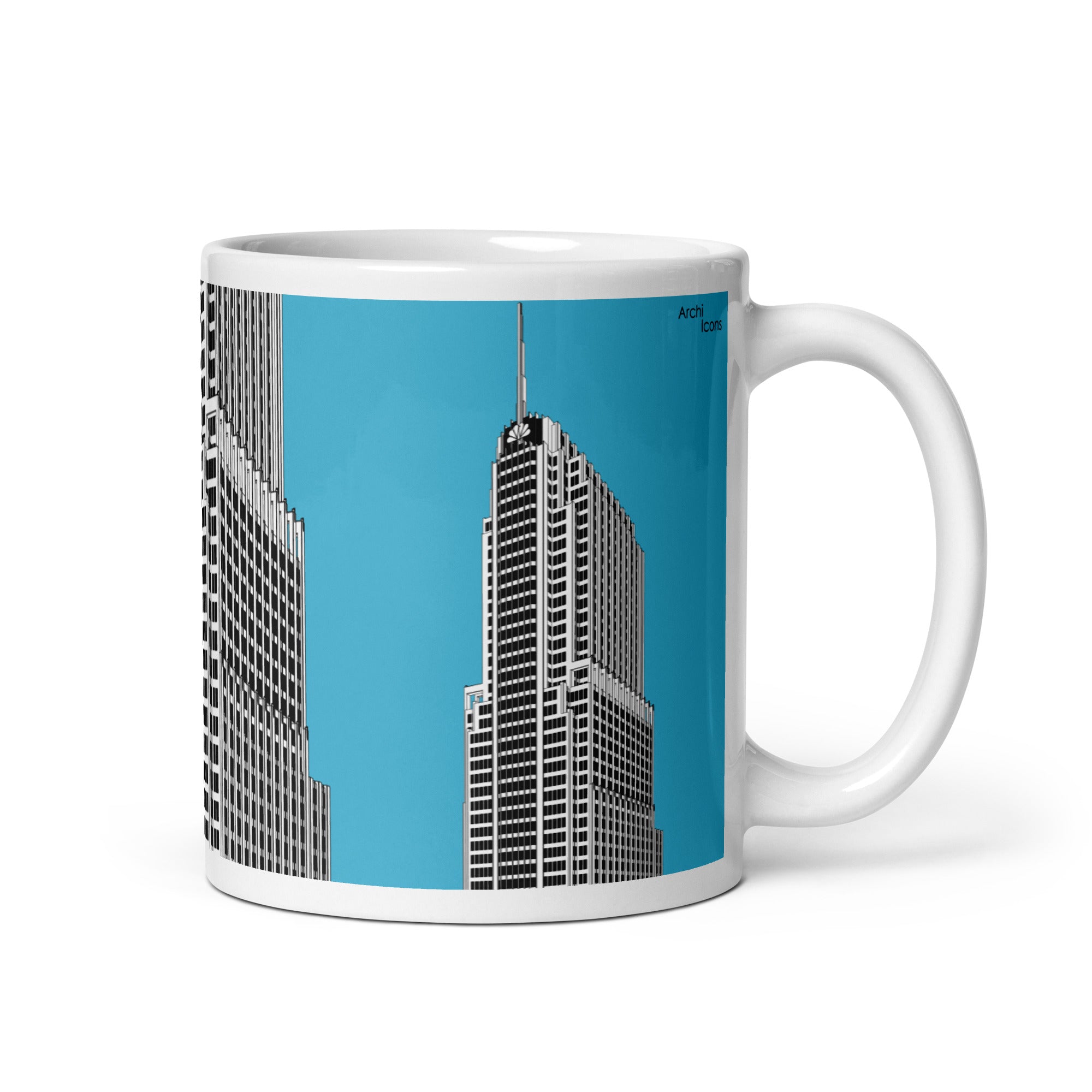 NBC Tower Blue Mugs