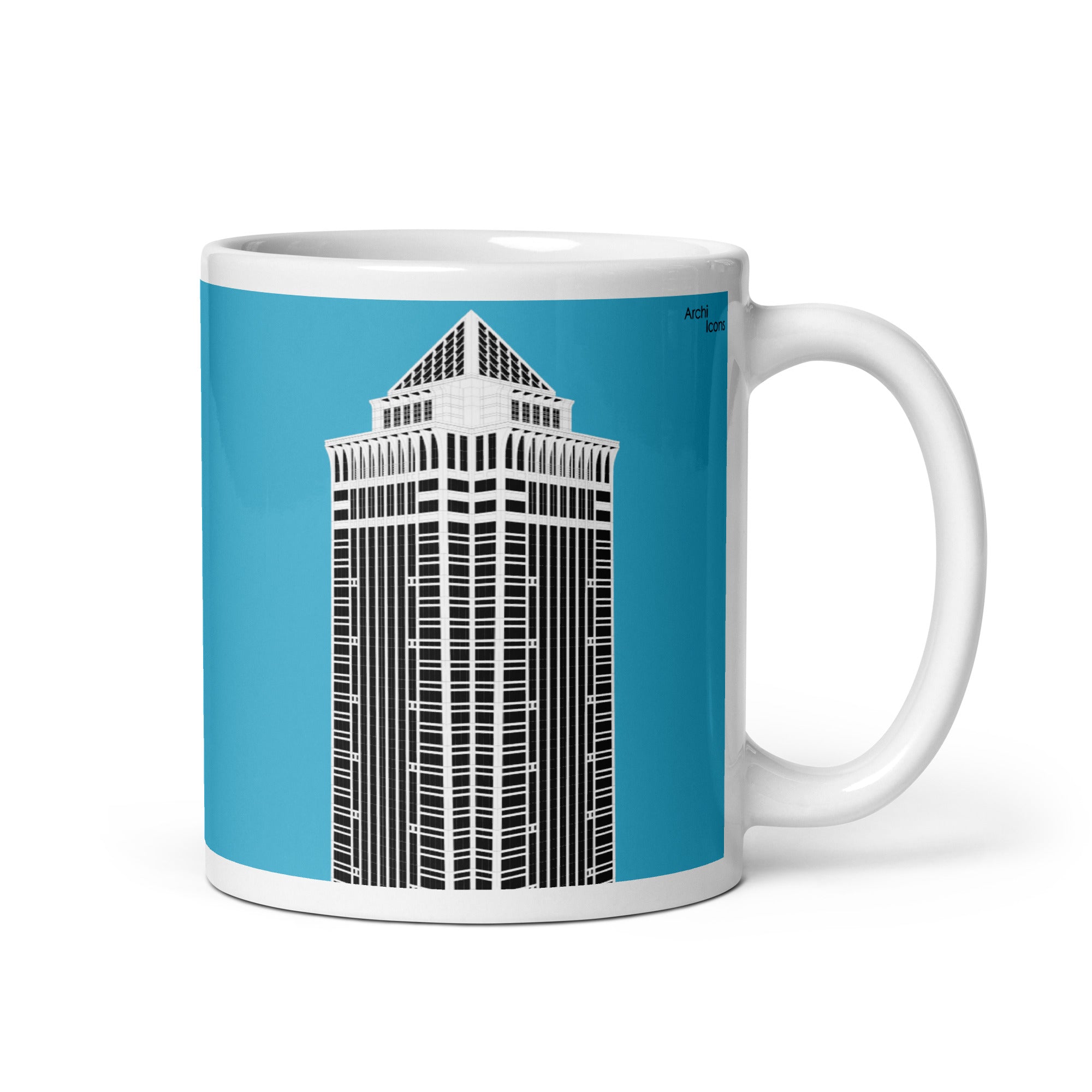 BNY Mellon Center Blue Mugs | Kohn Pedersen Fox | Postmodern Skyscraper ...