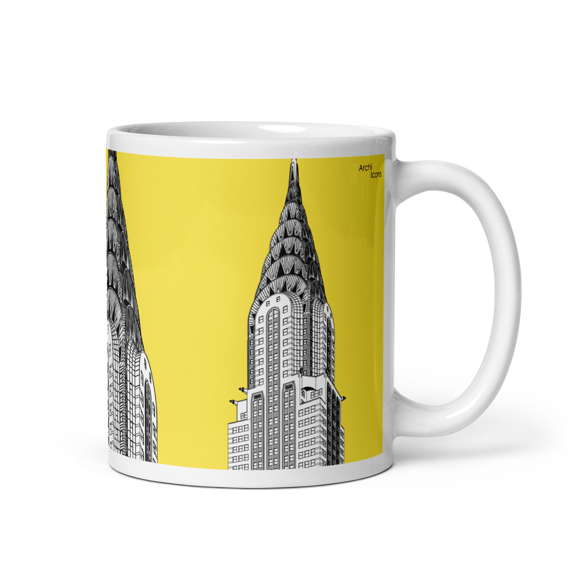 Chrysler Building Yellow Mugs