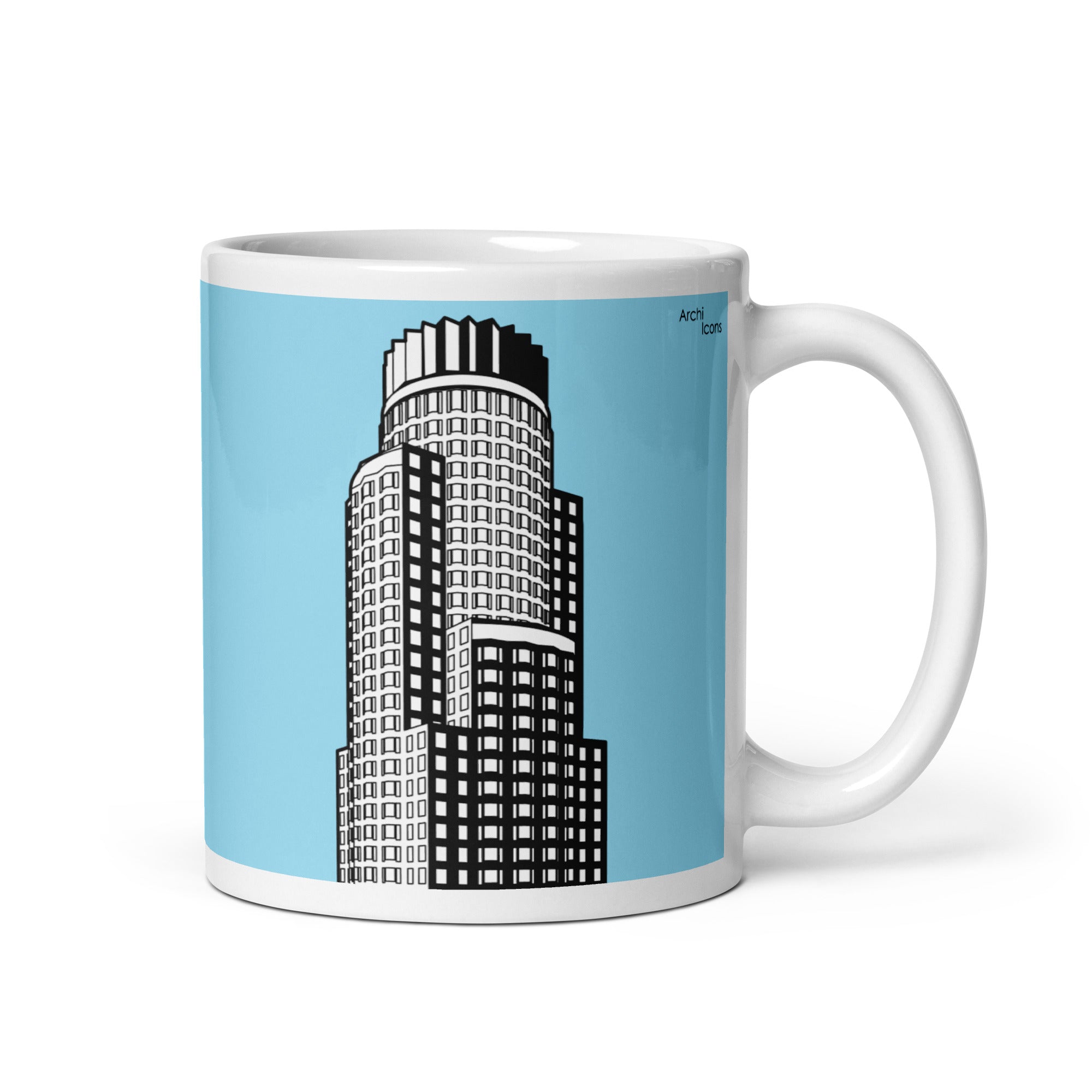 Library Tower / US Bank Tower LA Blue Mugs
