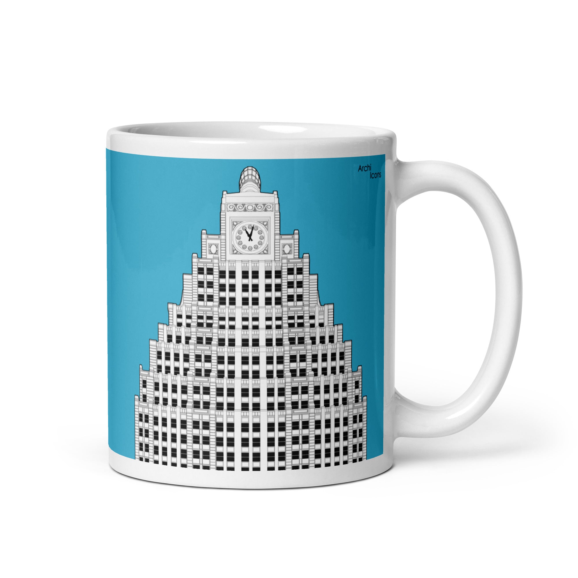 1501 Broadway (the Paramount Building) Blue Mugs