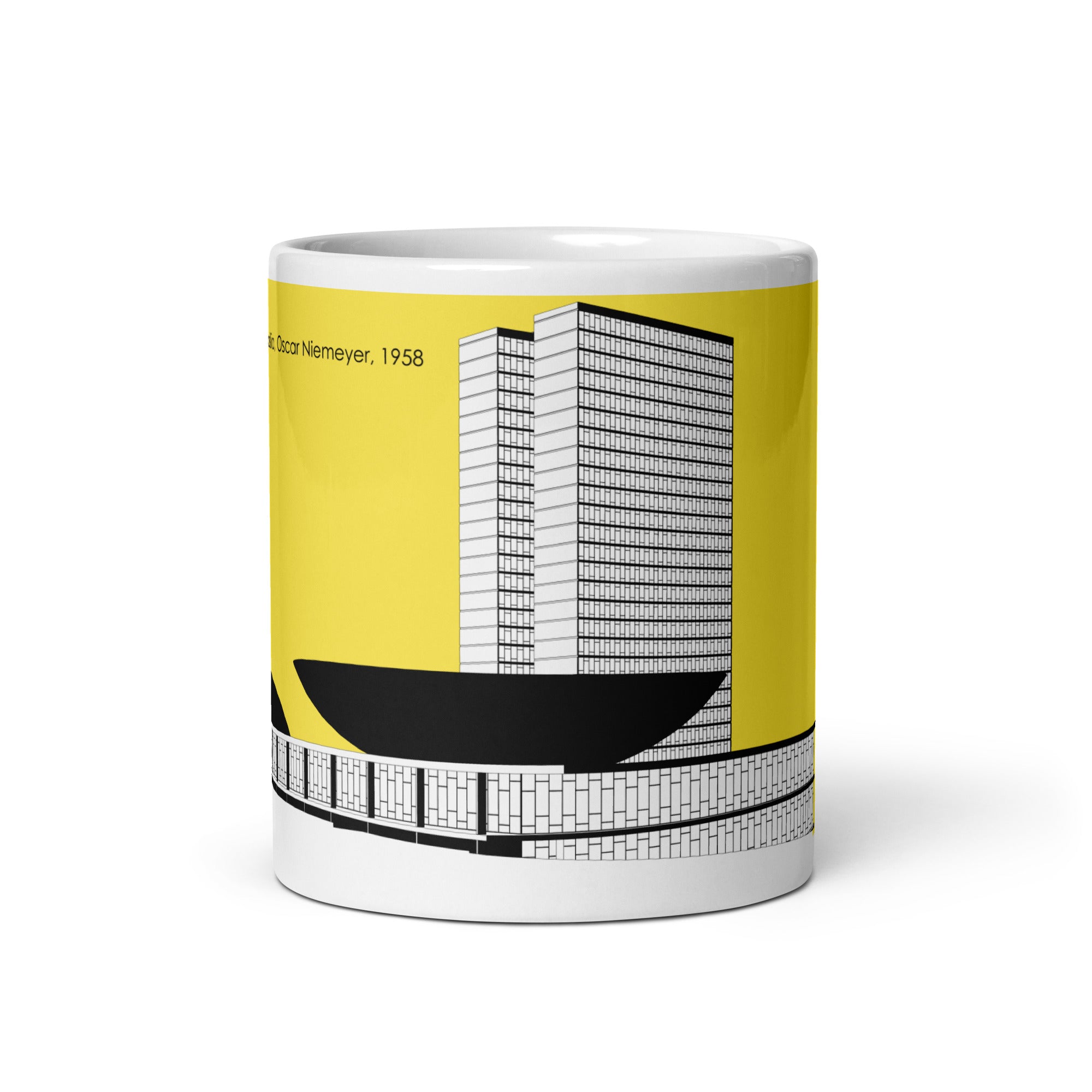 National Congress of Brazil Yellow Mugs