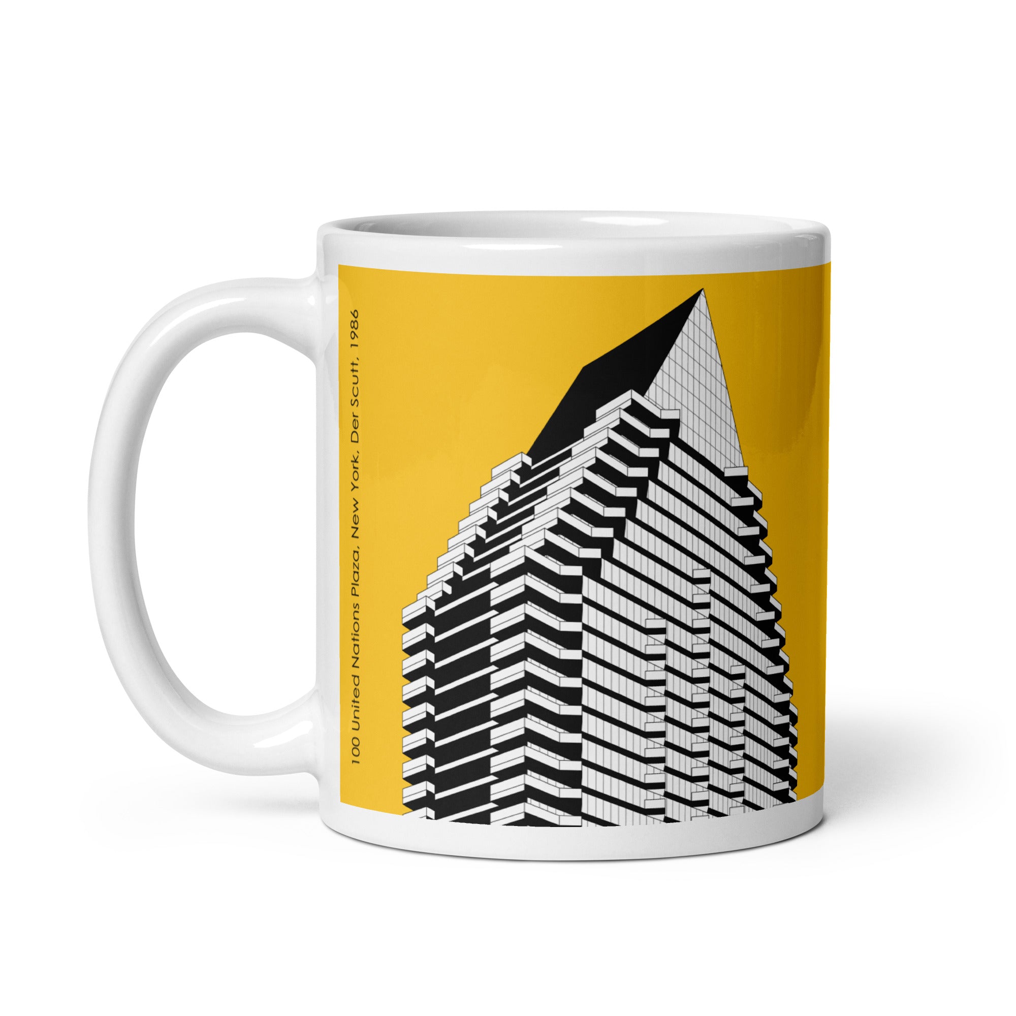 100 United Nations Plaza Orange Mugs