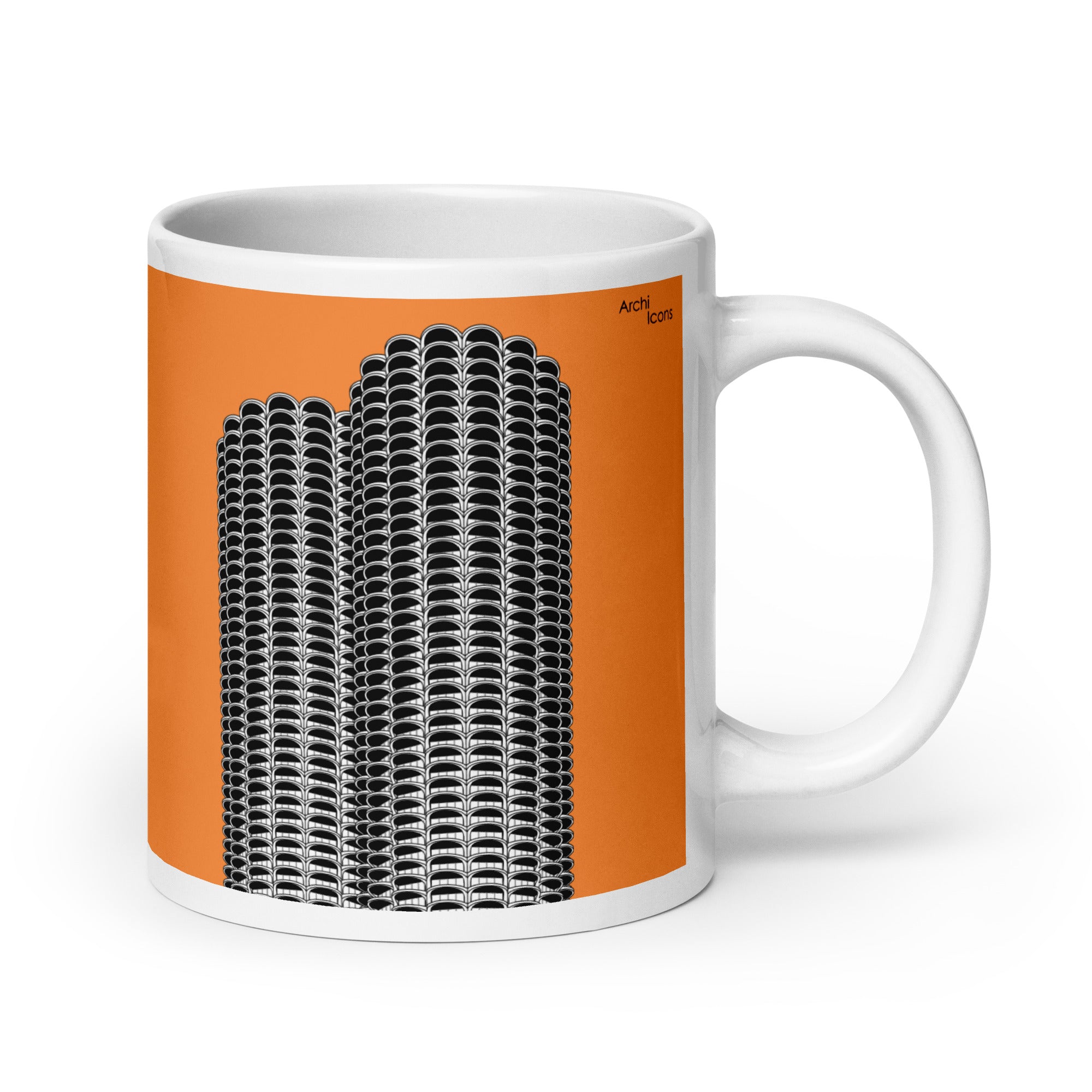 Marina City Orange Mugs