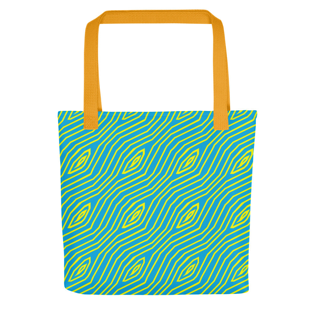 Blue & Yellow Timber Hatch Tote Bags | Autocad Architect CAD Gift