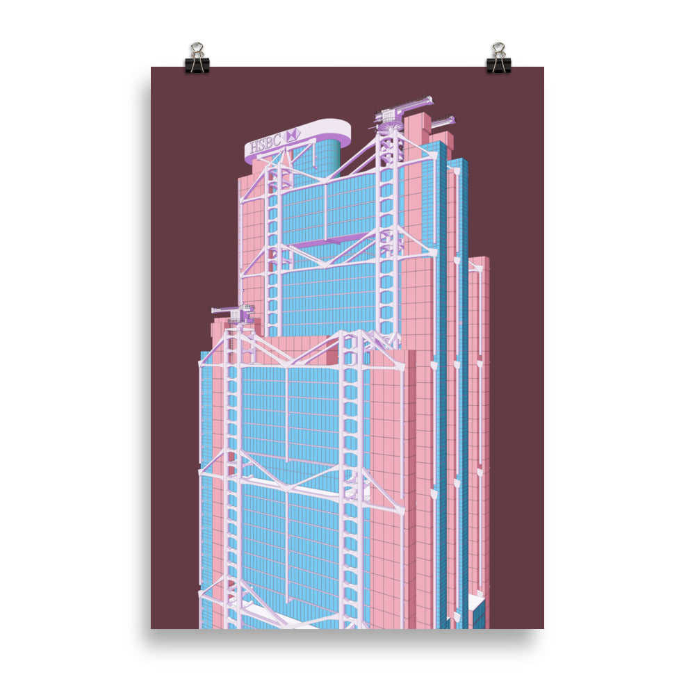 HSBC Hong Kong Posters – Norman Foster High-tech architecture ...